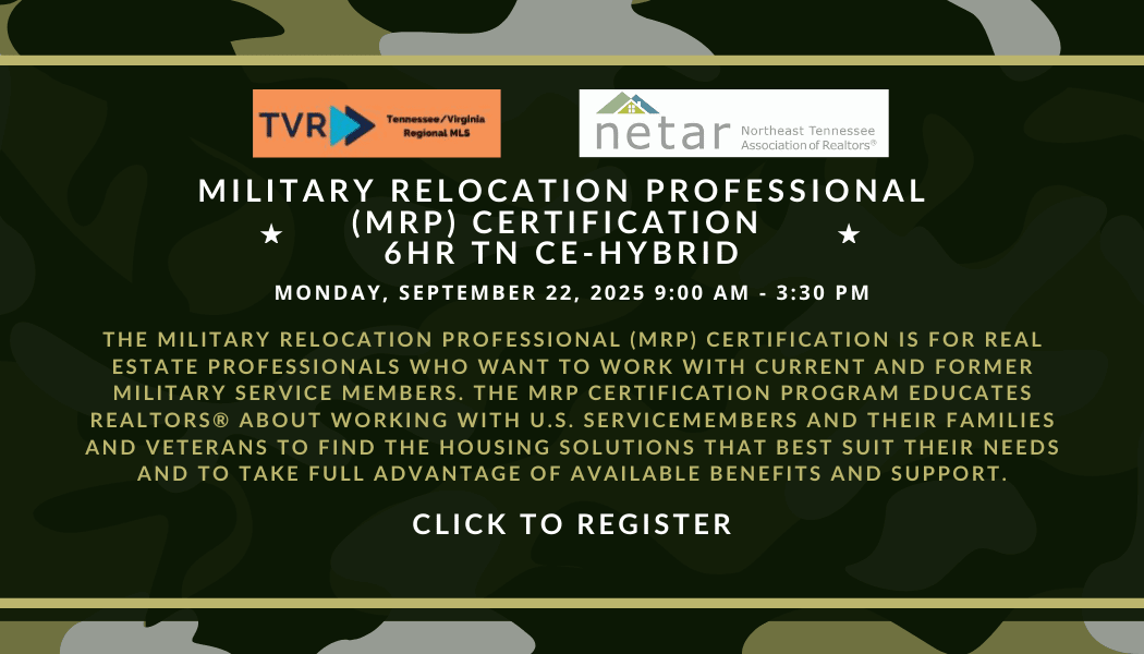 Military Relocation Professional (MRP) Certification (NETAR) - 6 Hrs TN ...