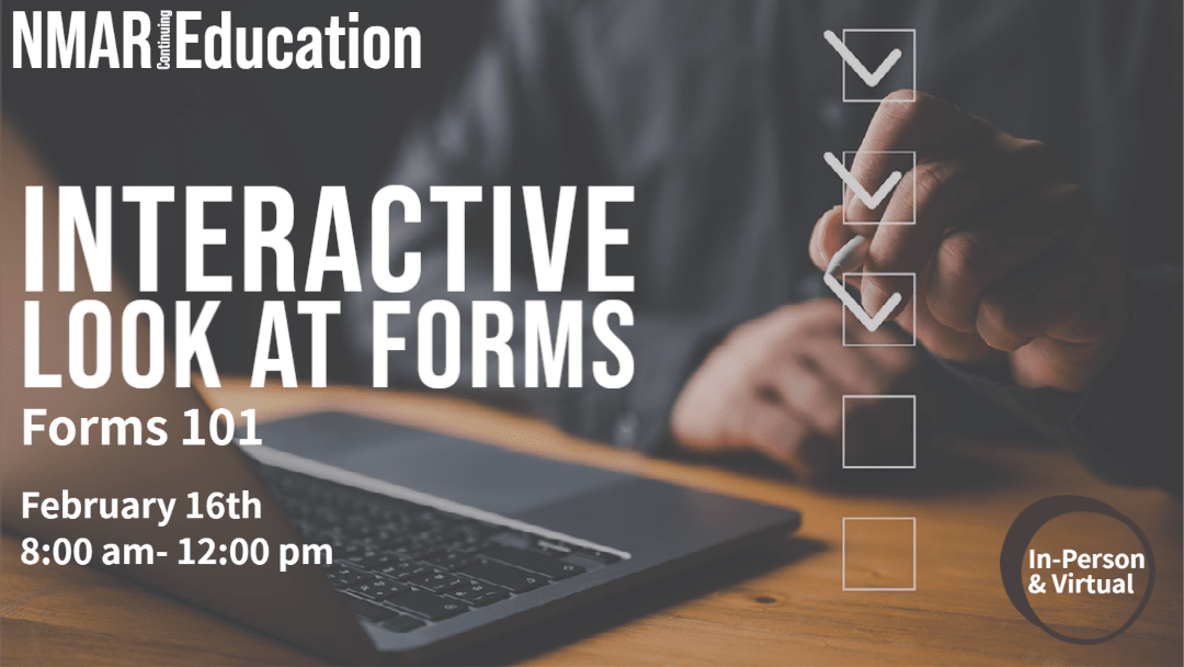 Interactive Look at Forms - Forms 101 - Virtual - education calendar ...