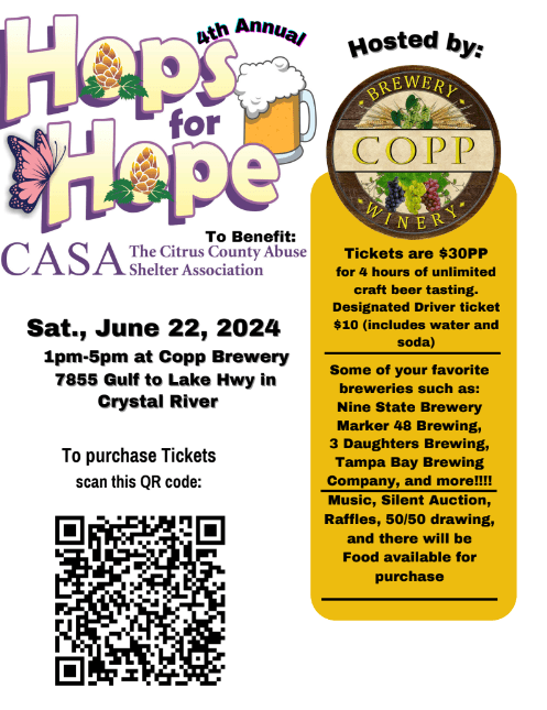 4th Annual Hops For Hope-CASA - Citrus County Chamber of Commerce