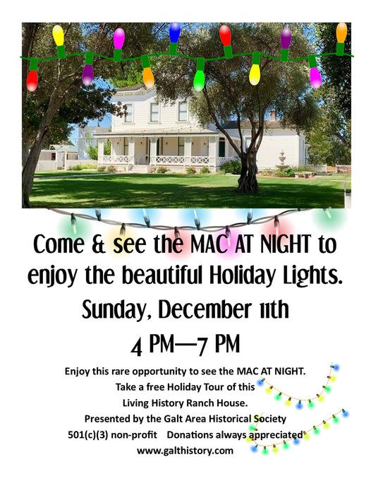 Mac at Night - First Evening Open House - Galt District Chamber of Commerce