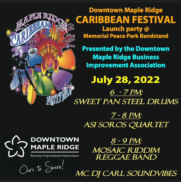 Caribbean Festival Launch Party - Downtown Maple Ridge Business ...