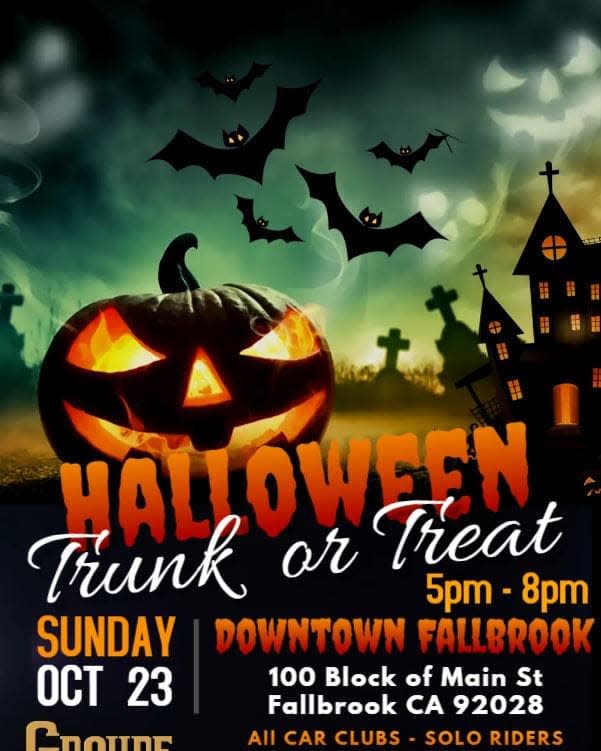 Trunk or Treat on Main Ave.! - Fallbrook Chamber of Commerce