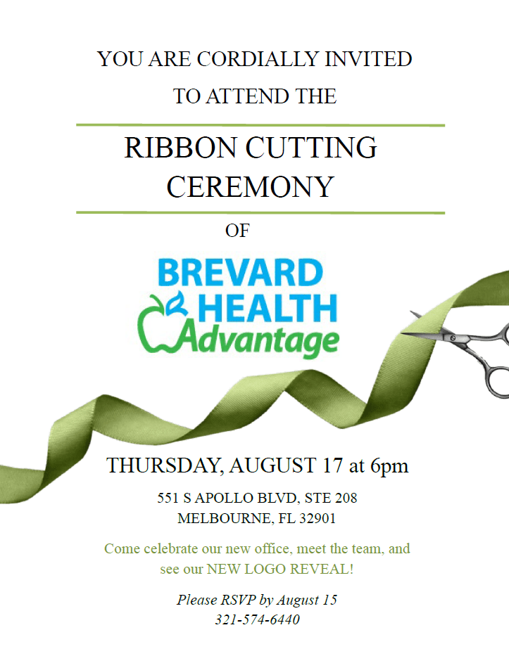 Brevard Health Advantage Ribbon Cut & New Logo Reveal! Join - Melbourne ...