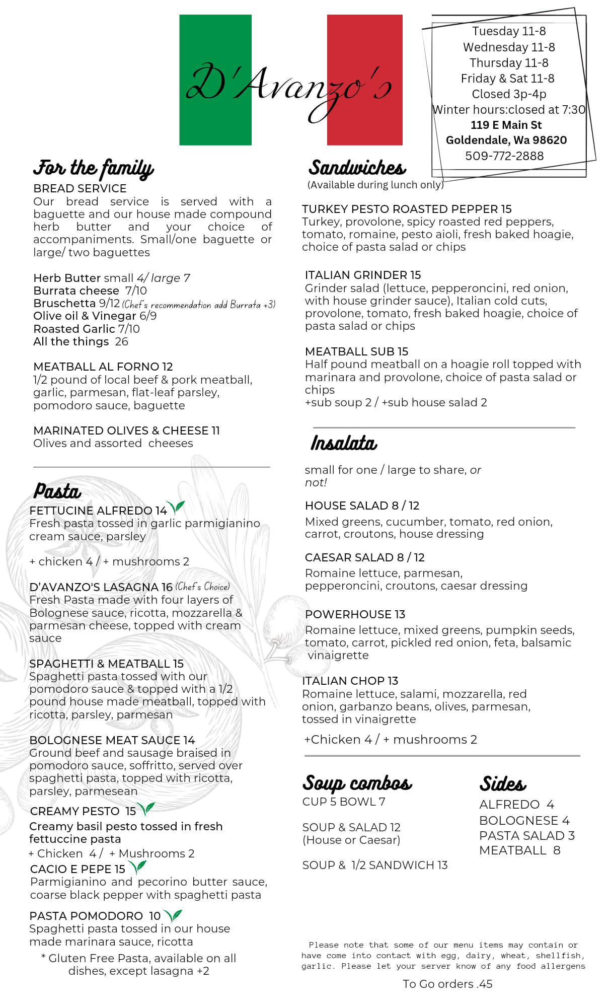 D'Avanzo's - Goldendale Chamber