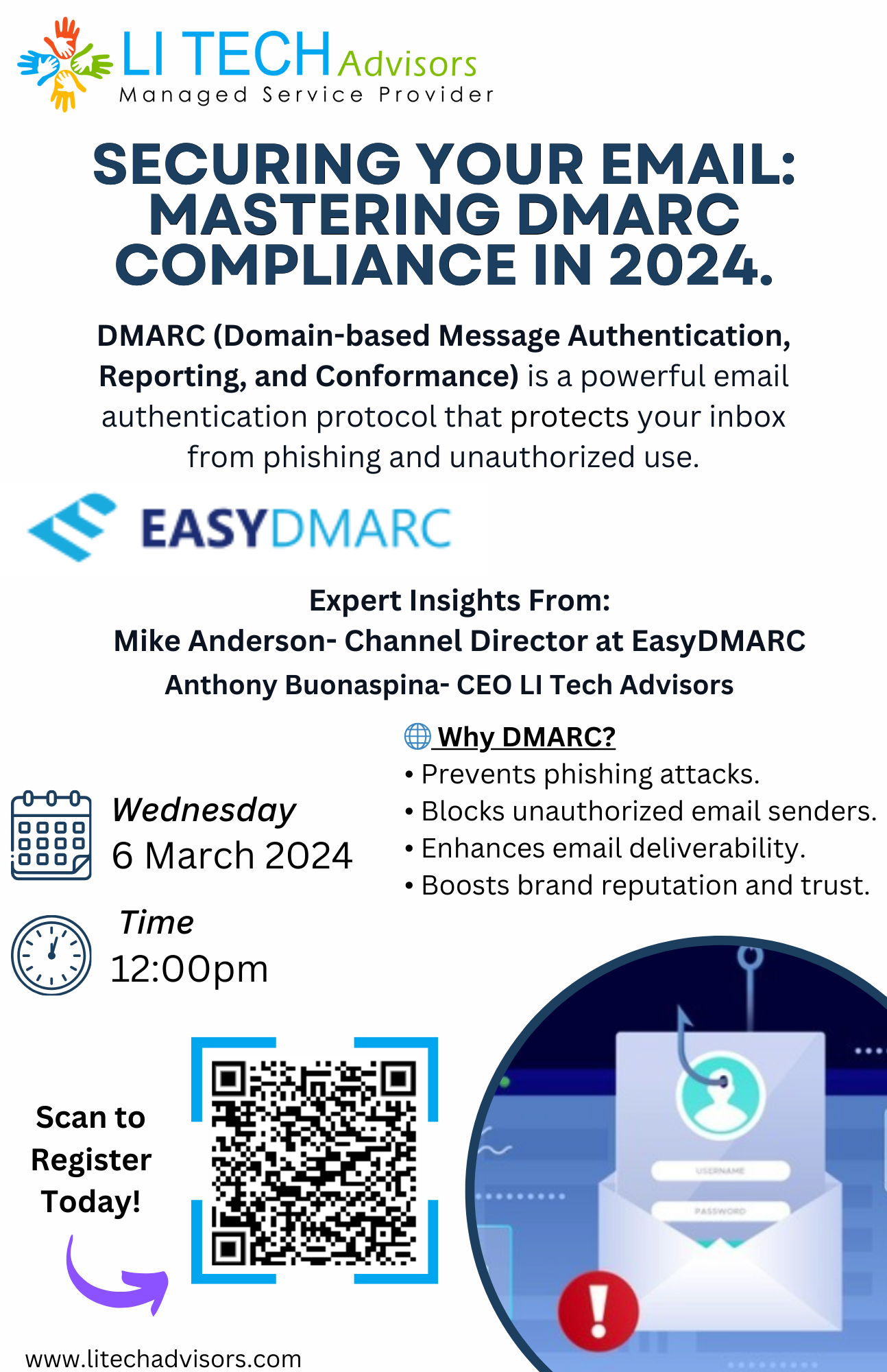 Securing your Email: Mastering DMARC Compliance in 2024. -Calendar - HIA-LI Securing your Email: Mastering DMARC Compliance in 2024. -Calendar - HIA-LI