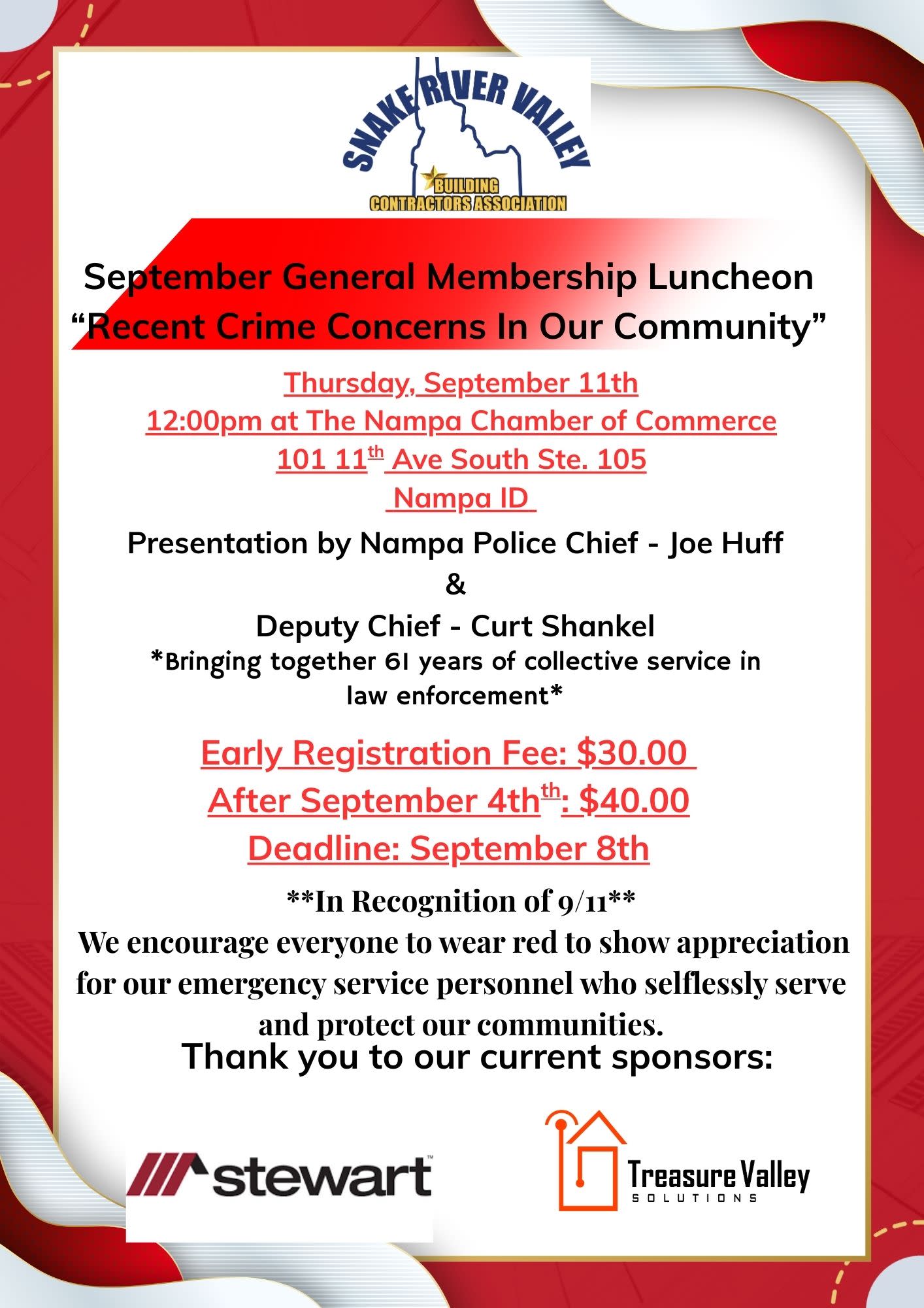 SRVBCA September General Membership Meeting Luncheon - default - Snake ...