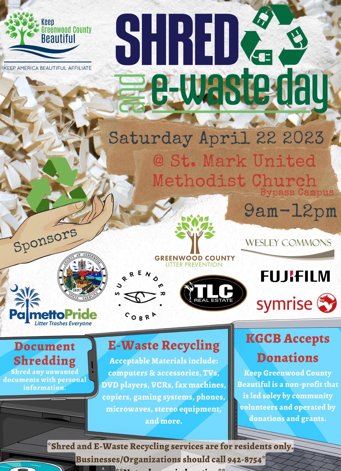 Shred and E-waste Day - Greenwood Chamber of Commerce - SC