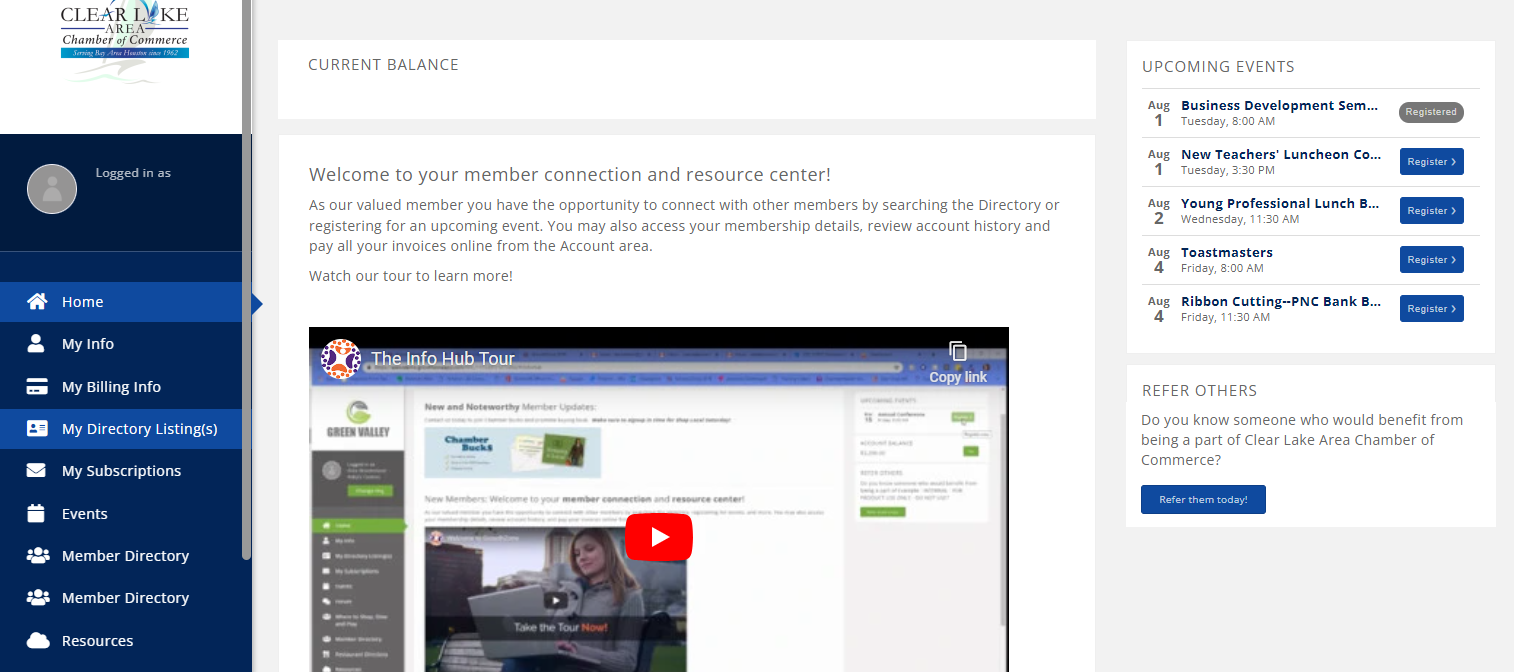 Chamber Database Training – Clear Lake Area Chamber of Commerce