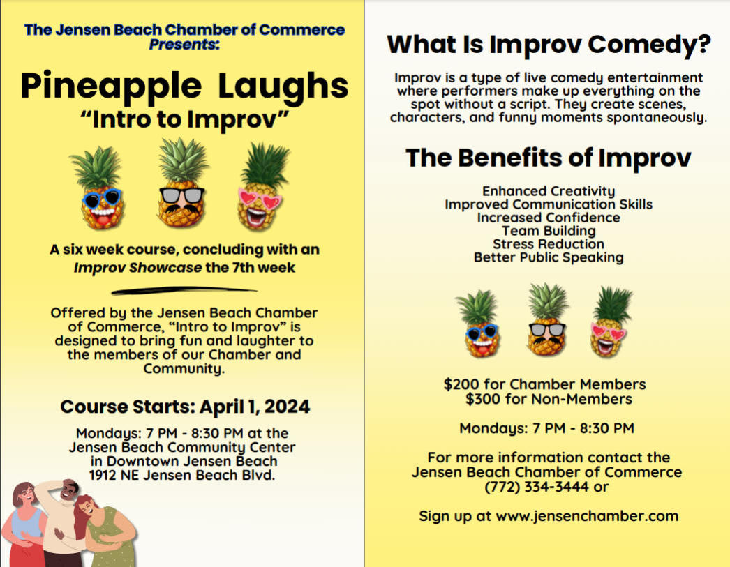 Pineapple Laughs “Intro to Improv” Class - Event Registration