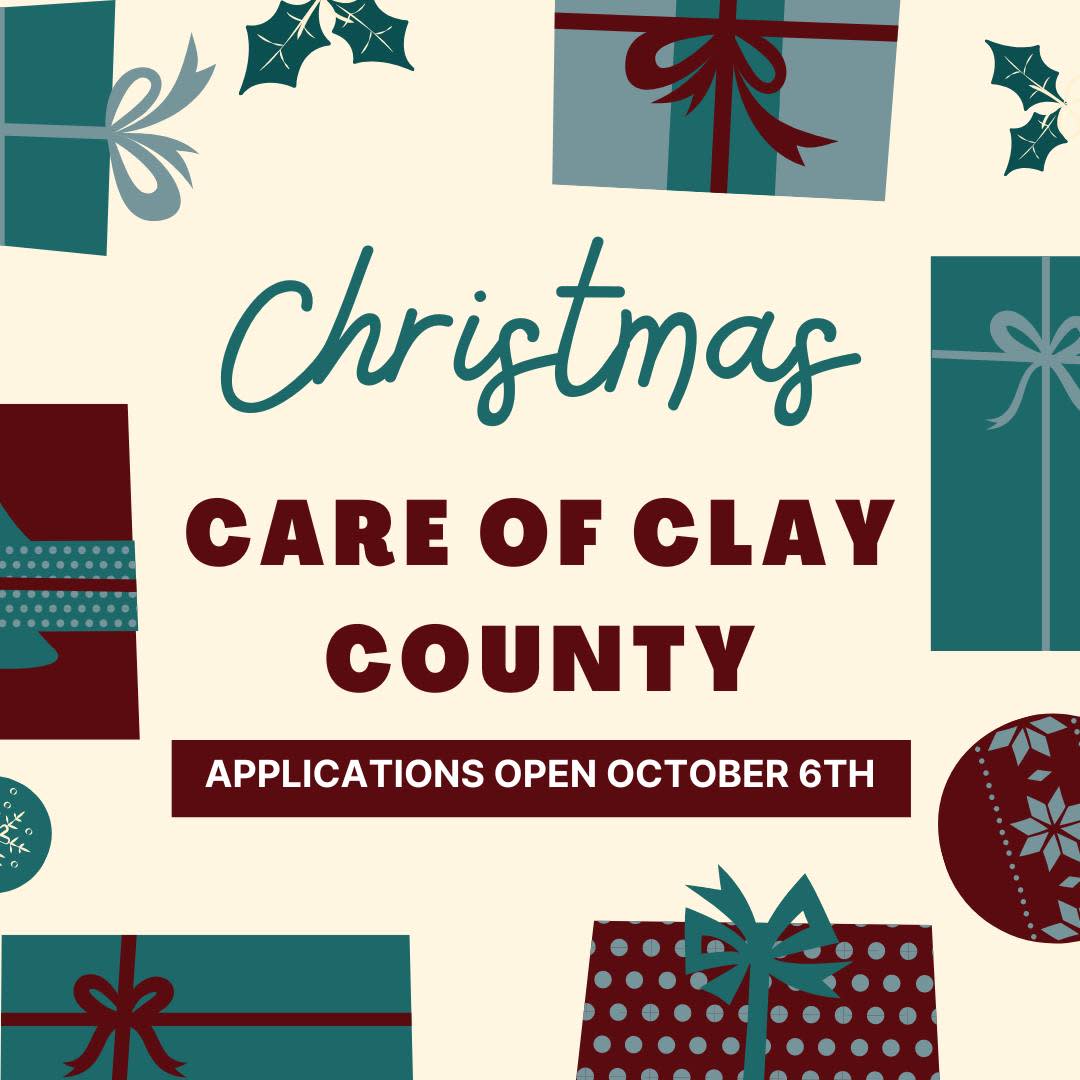 APPLICATIONS OPEN OCTOBER 6 FOR CHRISTMAS CARE OF CLAY COUNTY | Clay ...