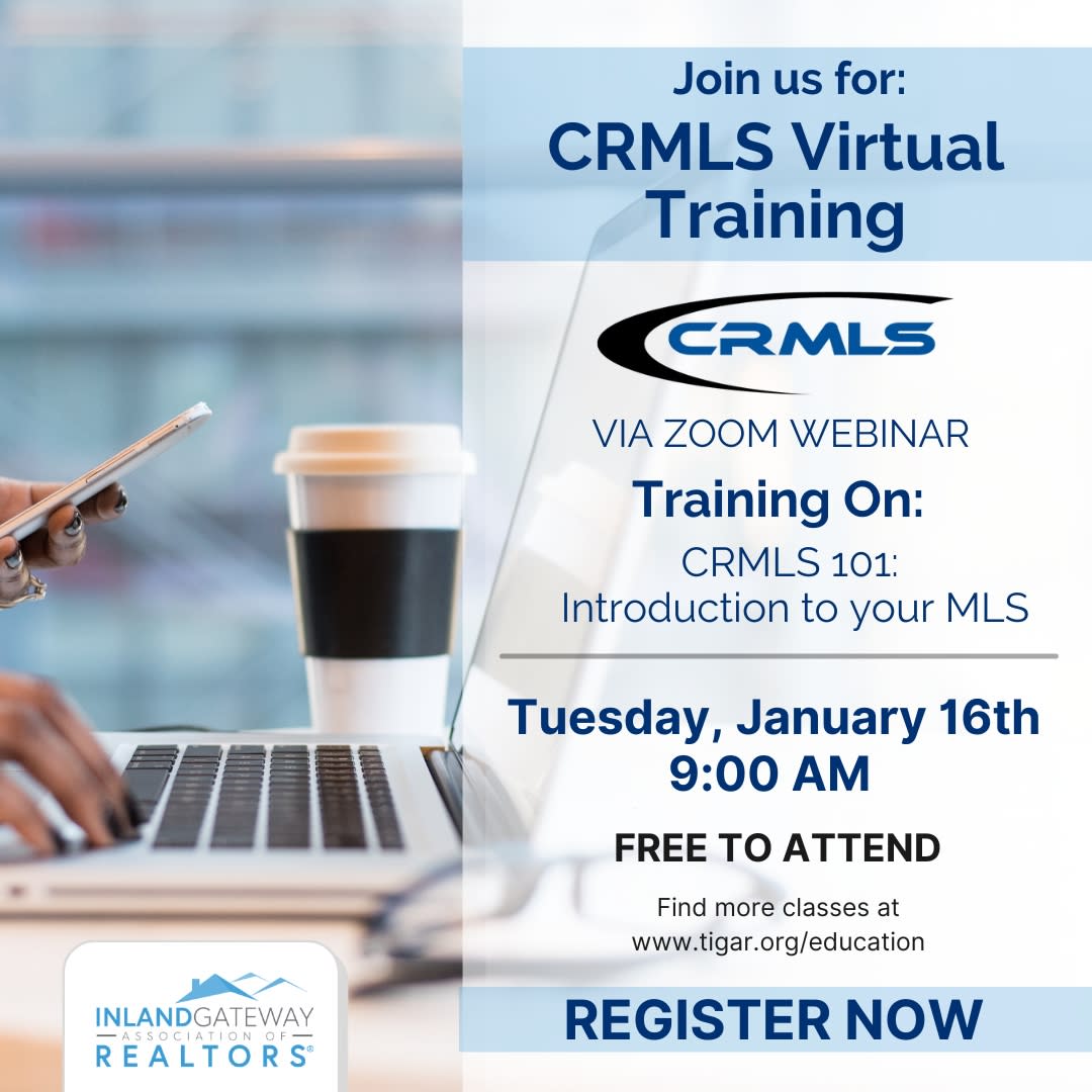 CRMLS Virtual Training - CRMLS 101: Introduction to your MLS - Event ...