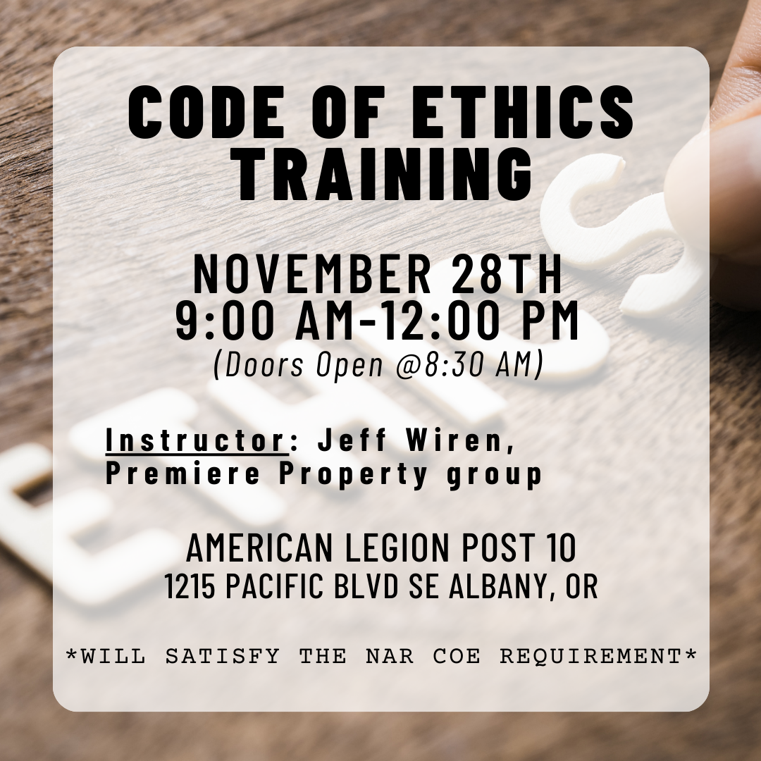 Code of Ethics - Willamette Association of REALTORS®