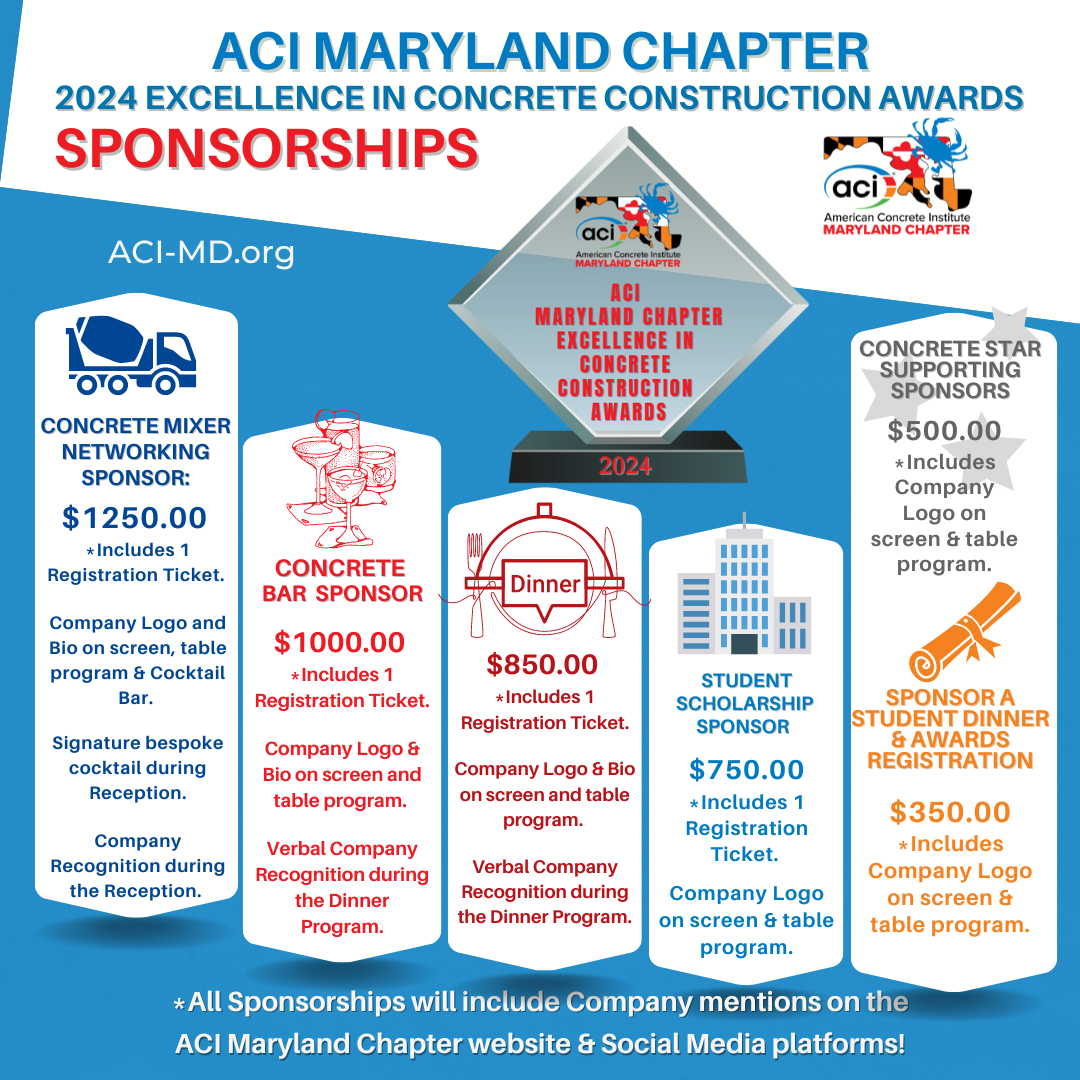 ACI MARYLAND CHAPTER "EXCELLENCE IN CONCRETE CONSTRUCTION" AWARDS ...
