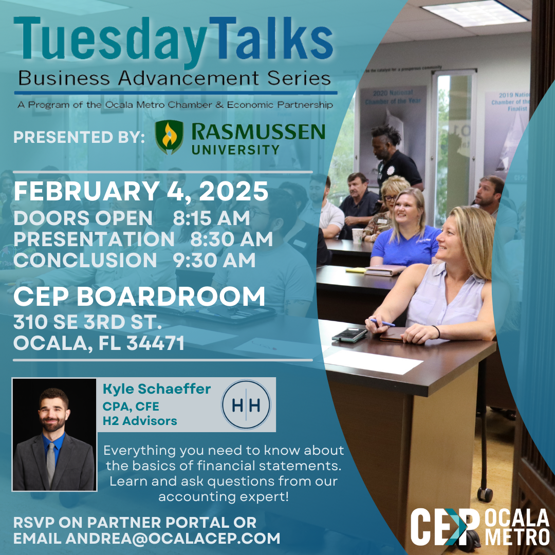 Tuesday Talks - February 2025 | Ocala CEP