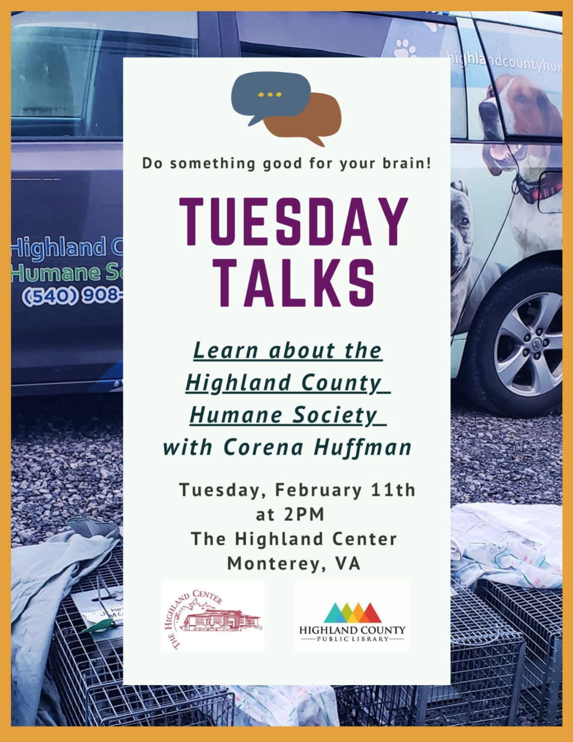 POSTPONED - Tuesday Talk - Highland Humane Society - Highland County ...