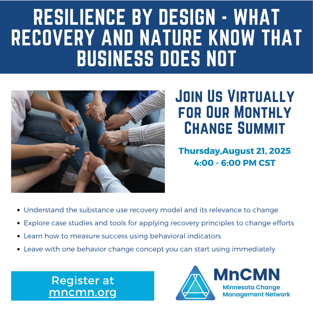 MnCMN Change Summit - Resilient by Design - What Recovery and Nature ...