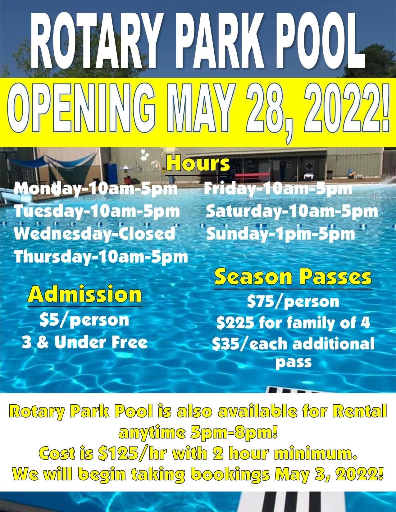 Rotary Park Pool Opening Day – Lawrence County, TN Chamber of Commerce