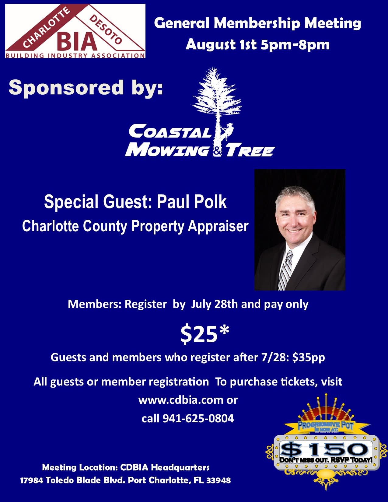 August GMM with guest speaker Paul Polk- Sponsored by Coastal Mowing ...