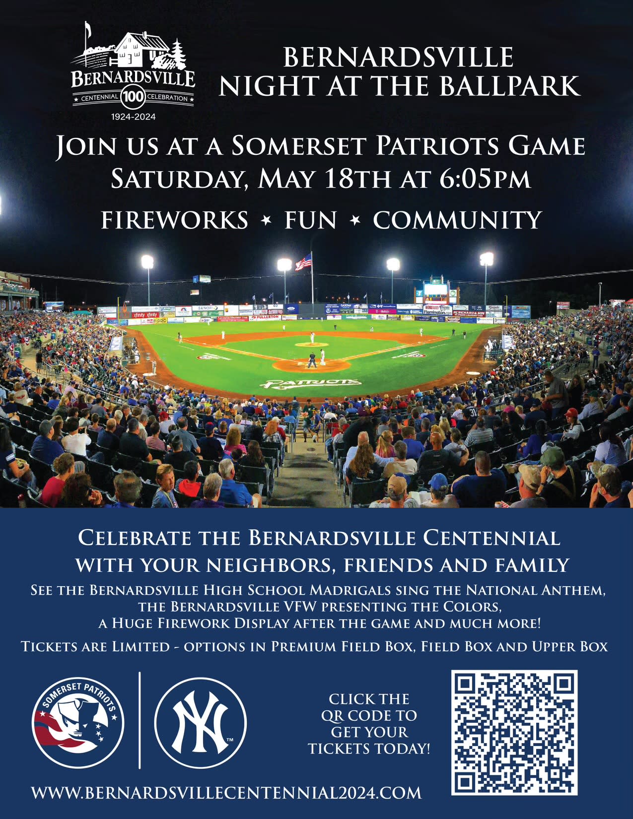 Bernardsville Night at the Ballpark Member Hosted Events - Somerset ...