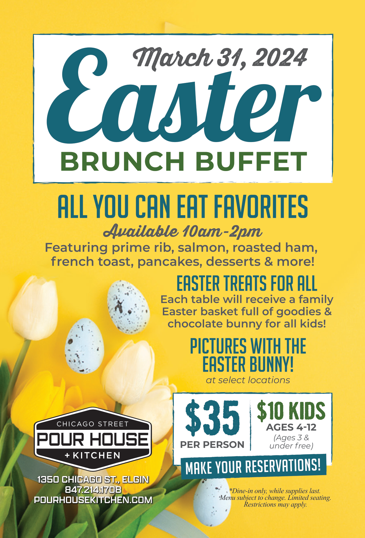 Easter Brunch Buffet at Chicago Street Pour House! - Elgin Area Chamber ...