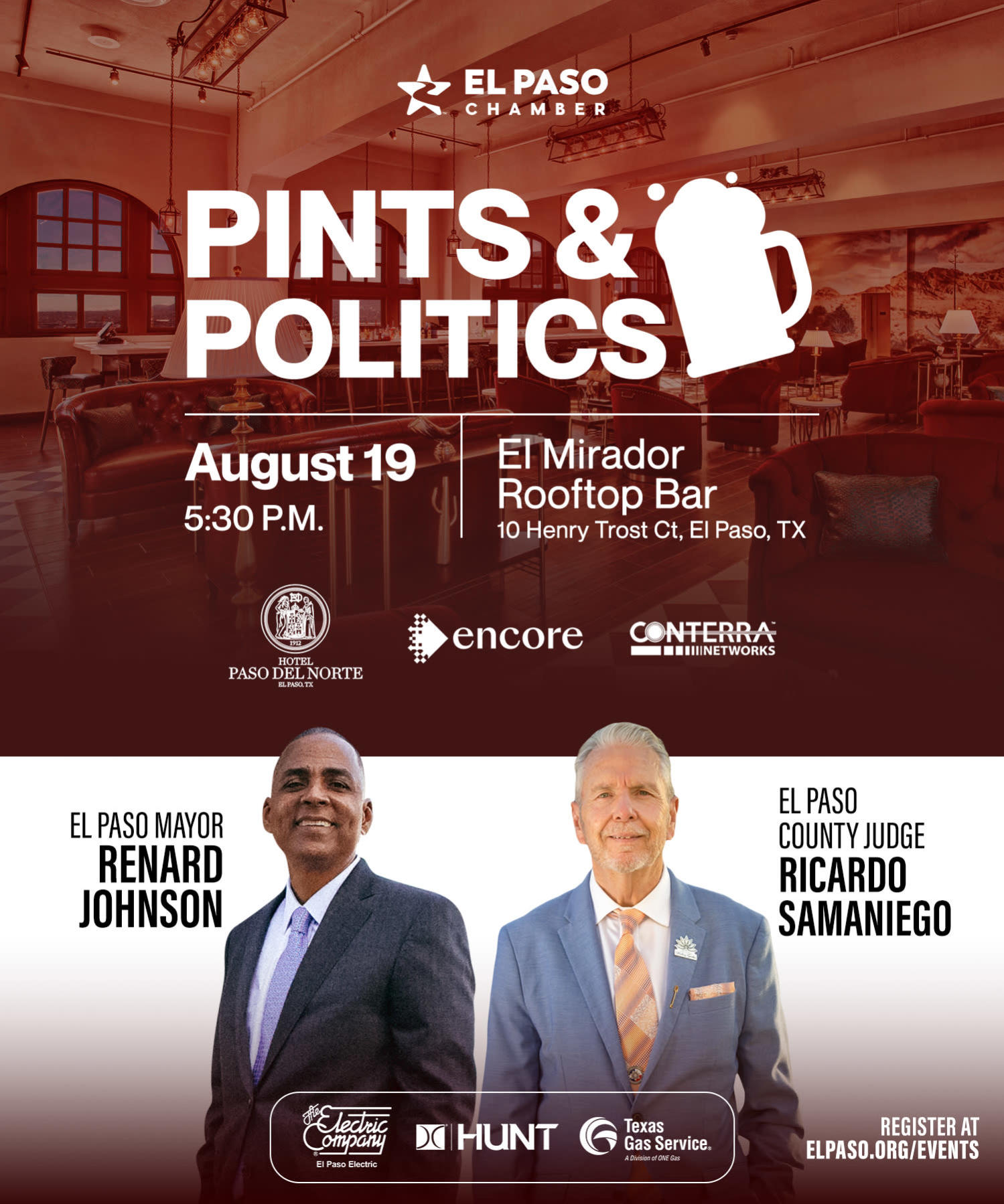 Pints & Politics with Mayor Johnson and County Judge Samaniego - Event ...