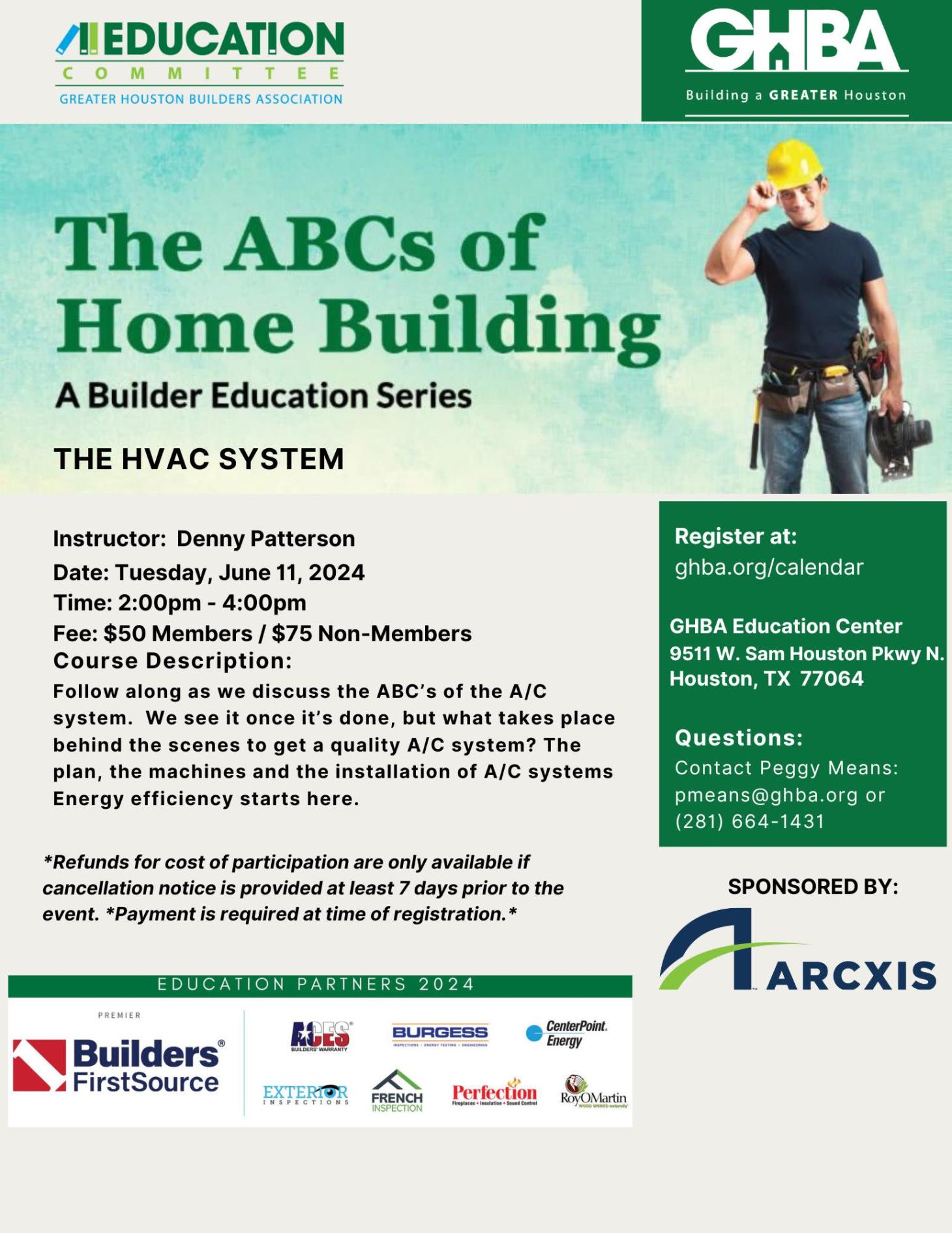 The HVAC System (ABC's of Home Building Series & GHBA Designation ...