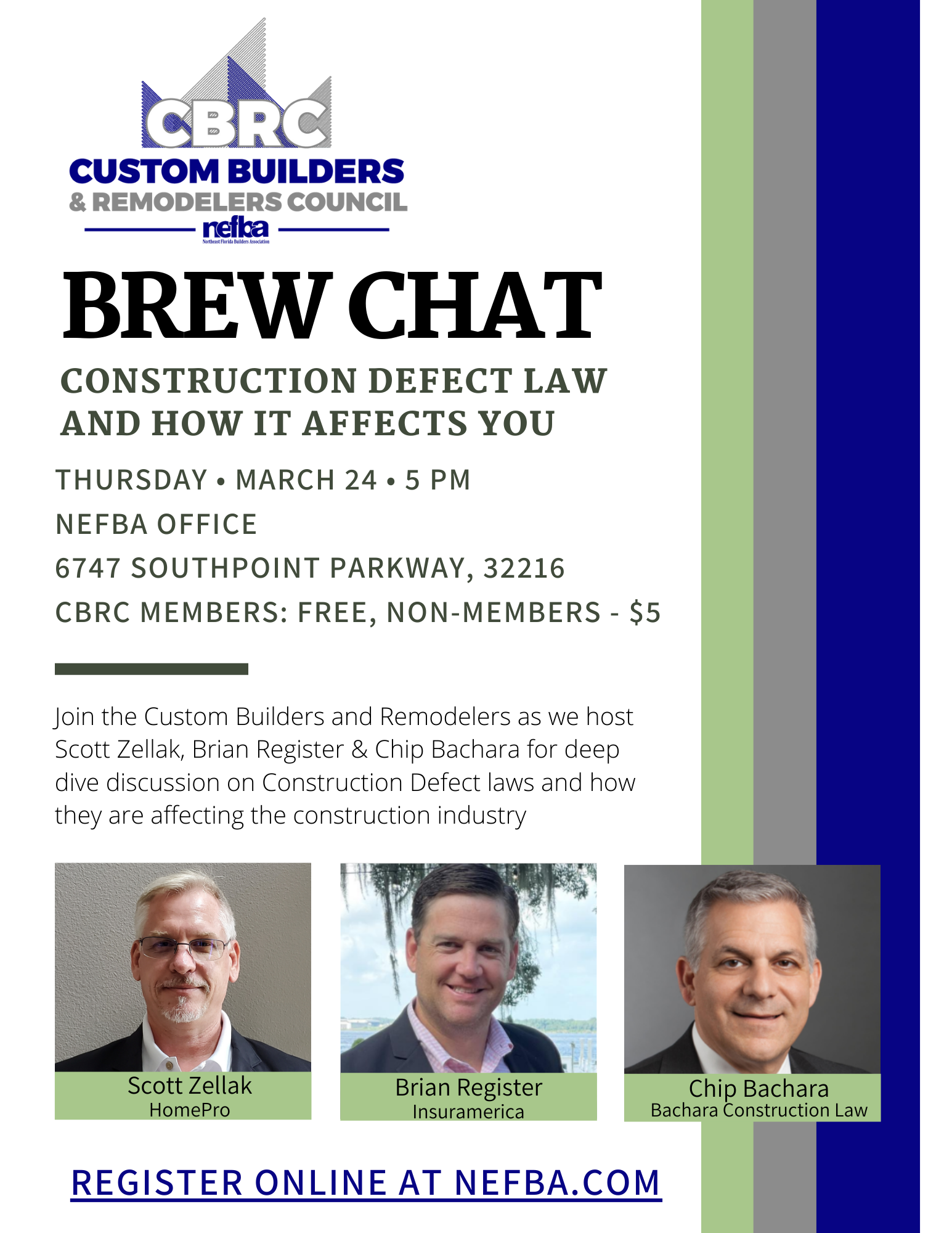 CBRC Brew Chat: Construction Defects Panel - Event Registration
