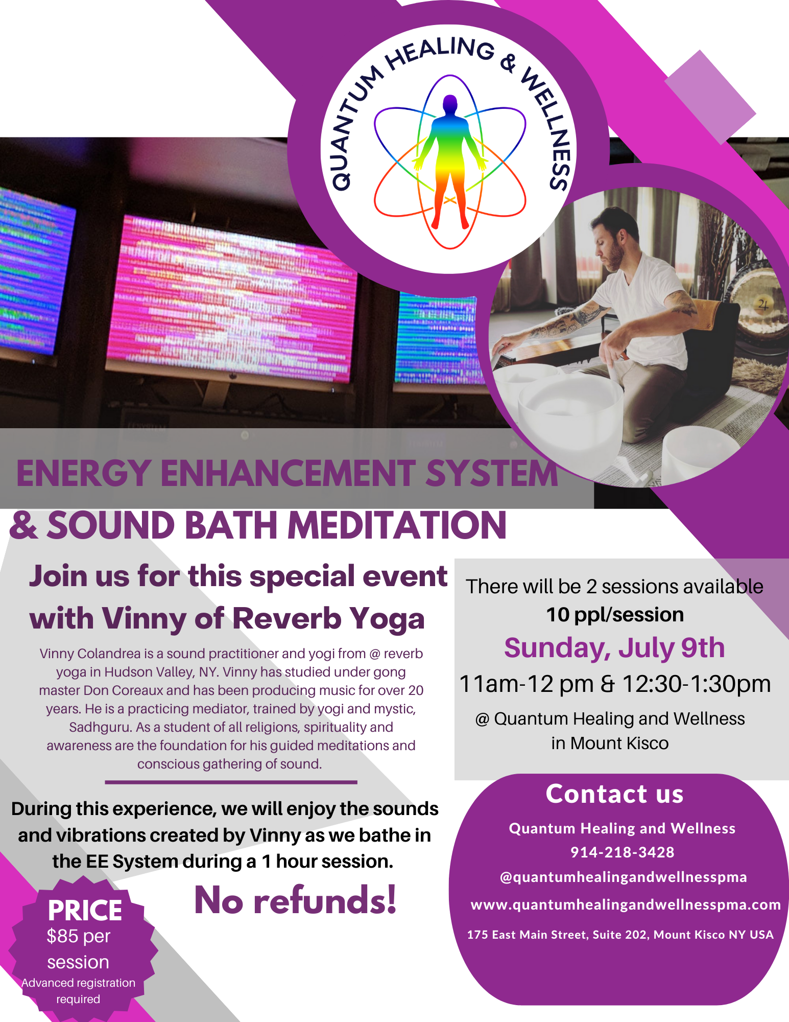 Sound Bath Meditation in the Energy Enhancement System with Vinny from ...