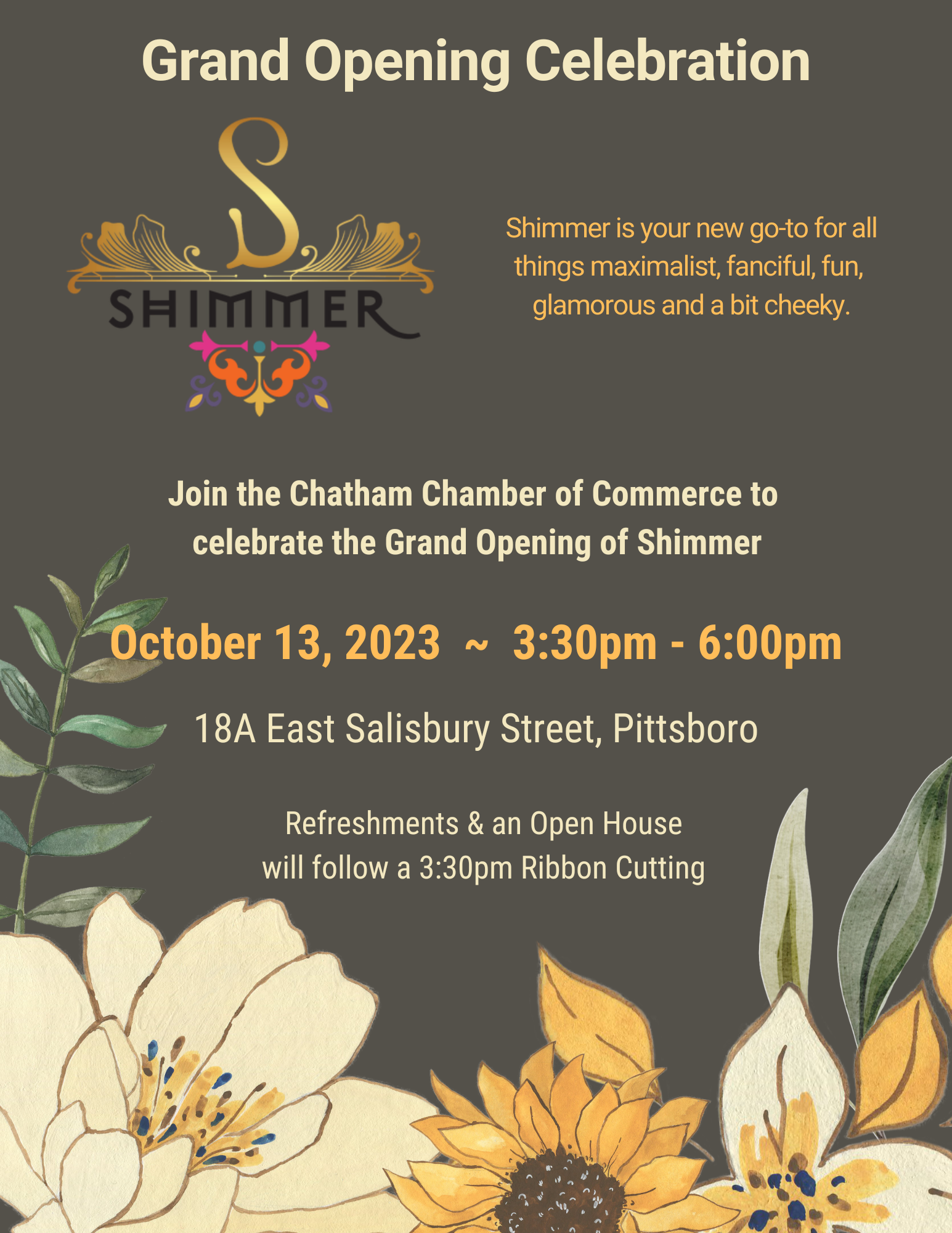 Shimmer Grand Opening Celebration - Chatham Chamber of Commerce