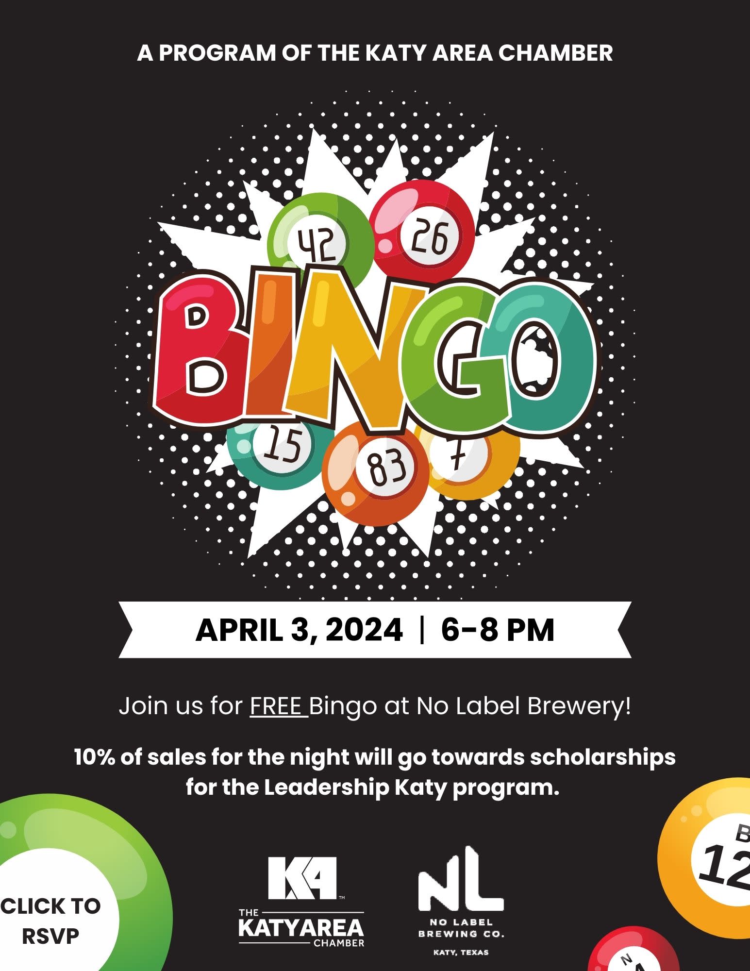 BINGO Night at No Label - Katy Area Chamber of Commerce