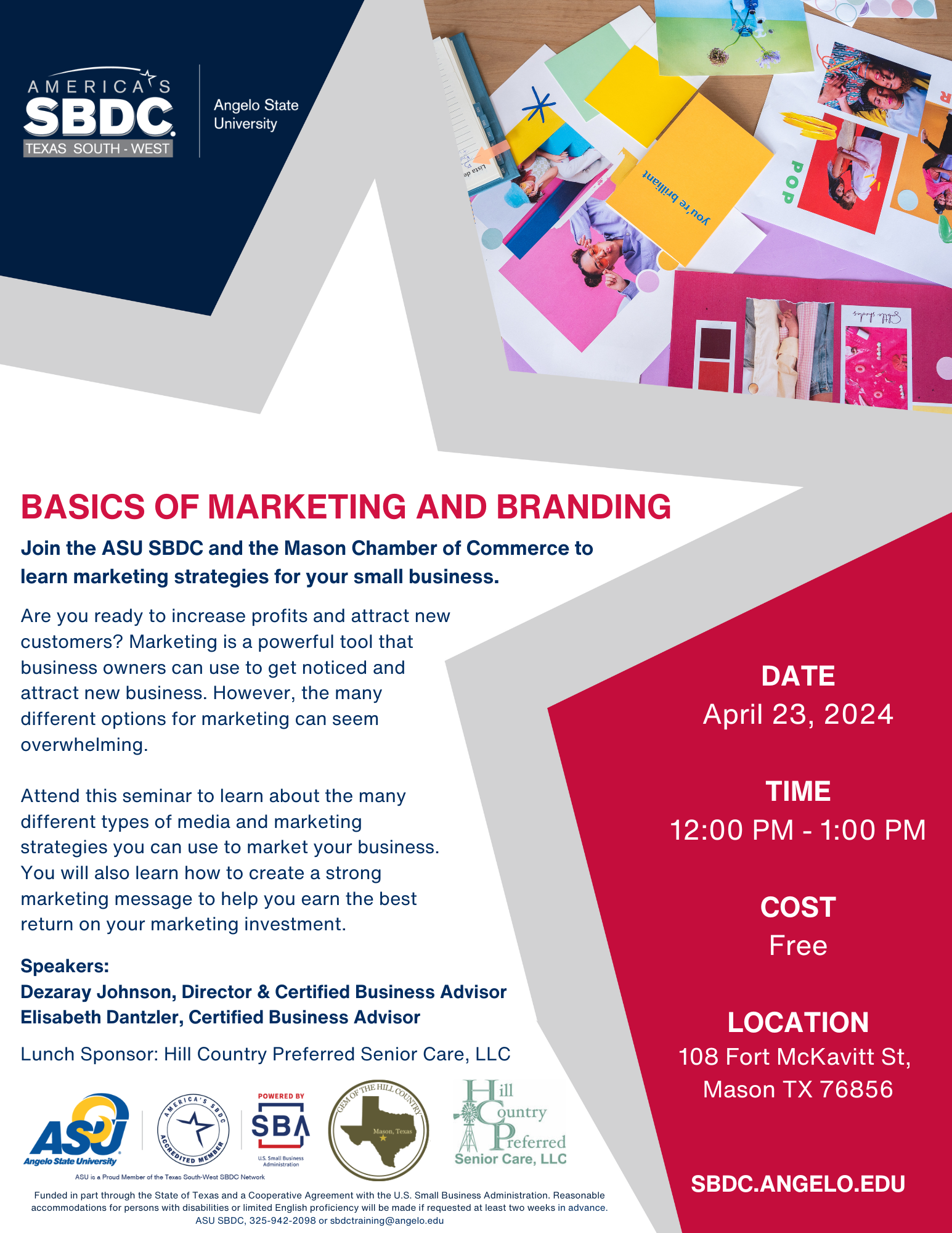 The Basics of Marketing and Branding by ASU SBDC - Mason County Chamber ...