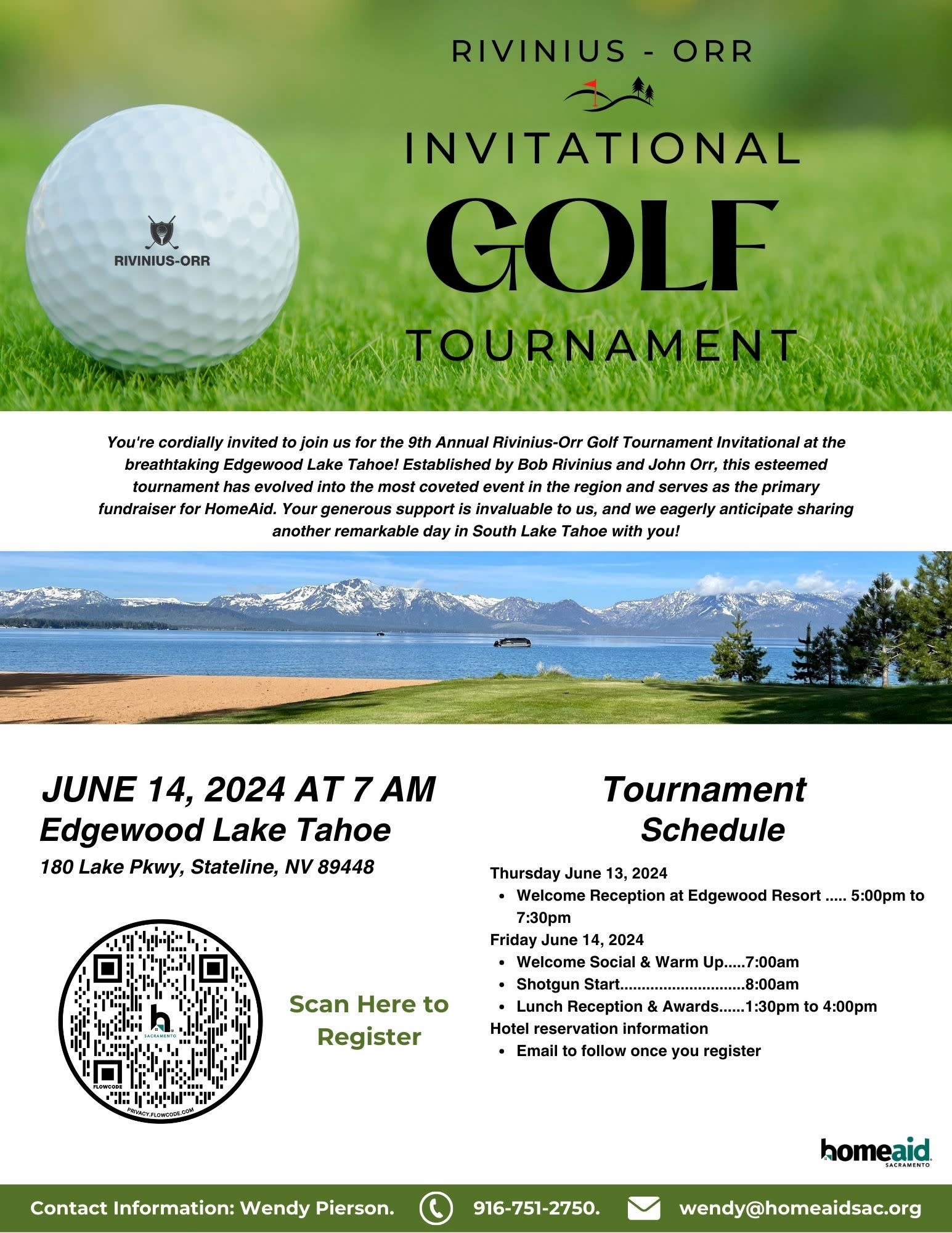 2024 HomeAid Rivinius-Orr Golf Tournament - Event Registration