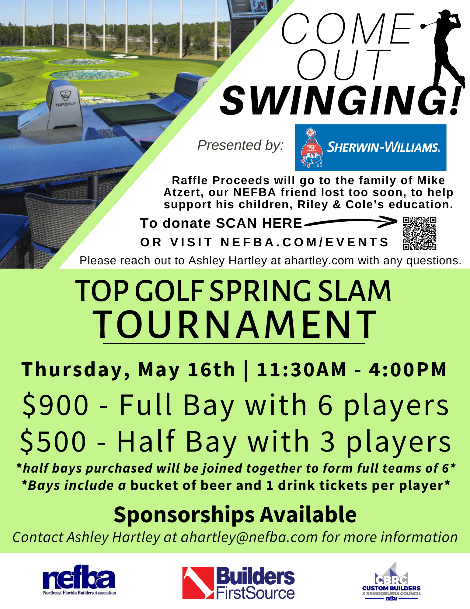 NEFBA/CBRC Top Golf Spring Slam Tournament with Sherwin Williams ...