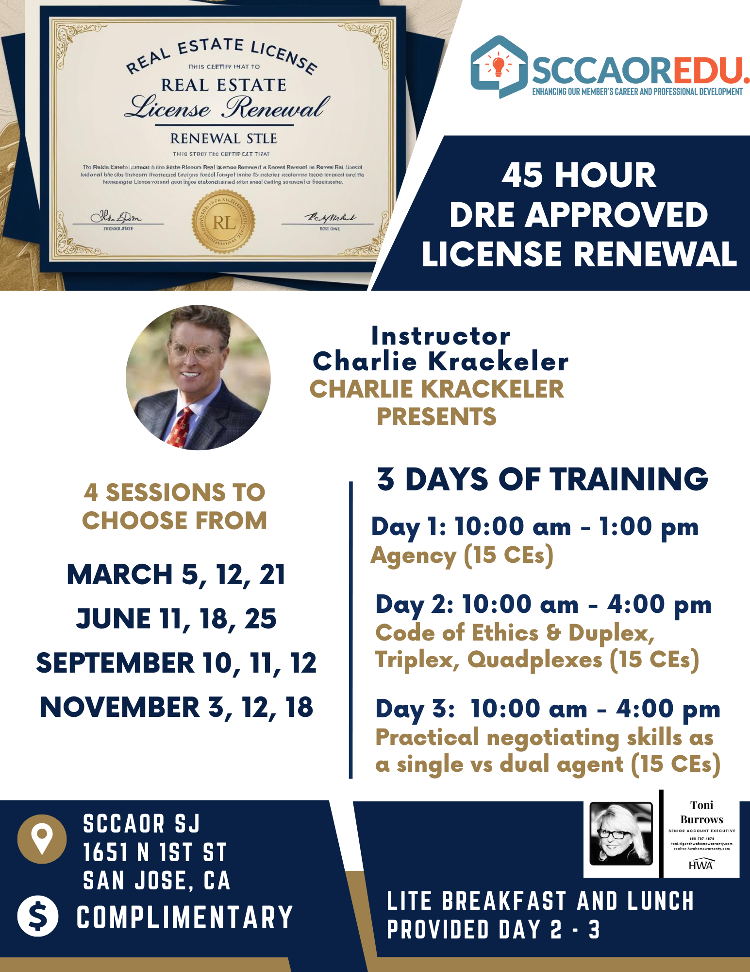 March 2025 DRE 45 CE Hours License Renewal - – Santa Clara County ...