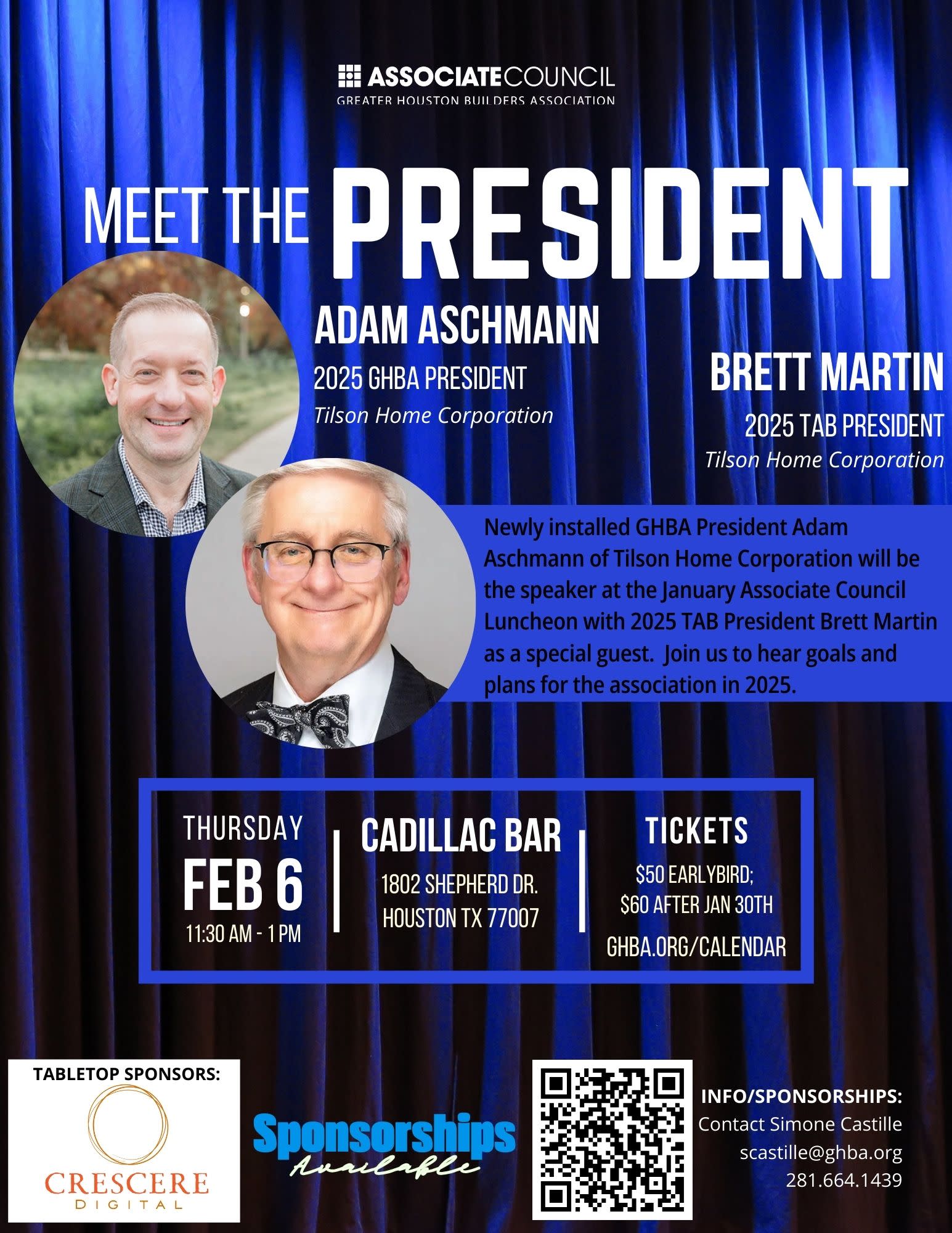 Associate Council Luncheon February 2025 - GHBA President Adam Aschmann ...