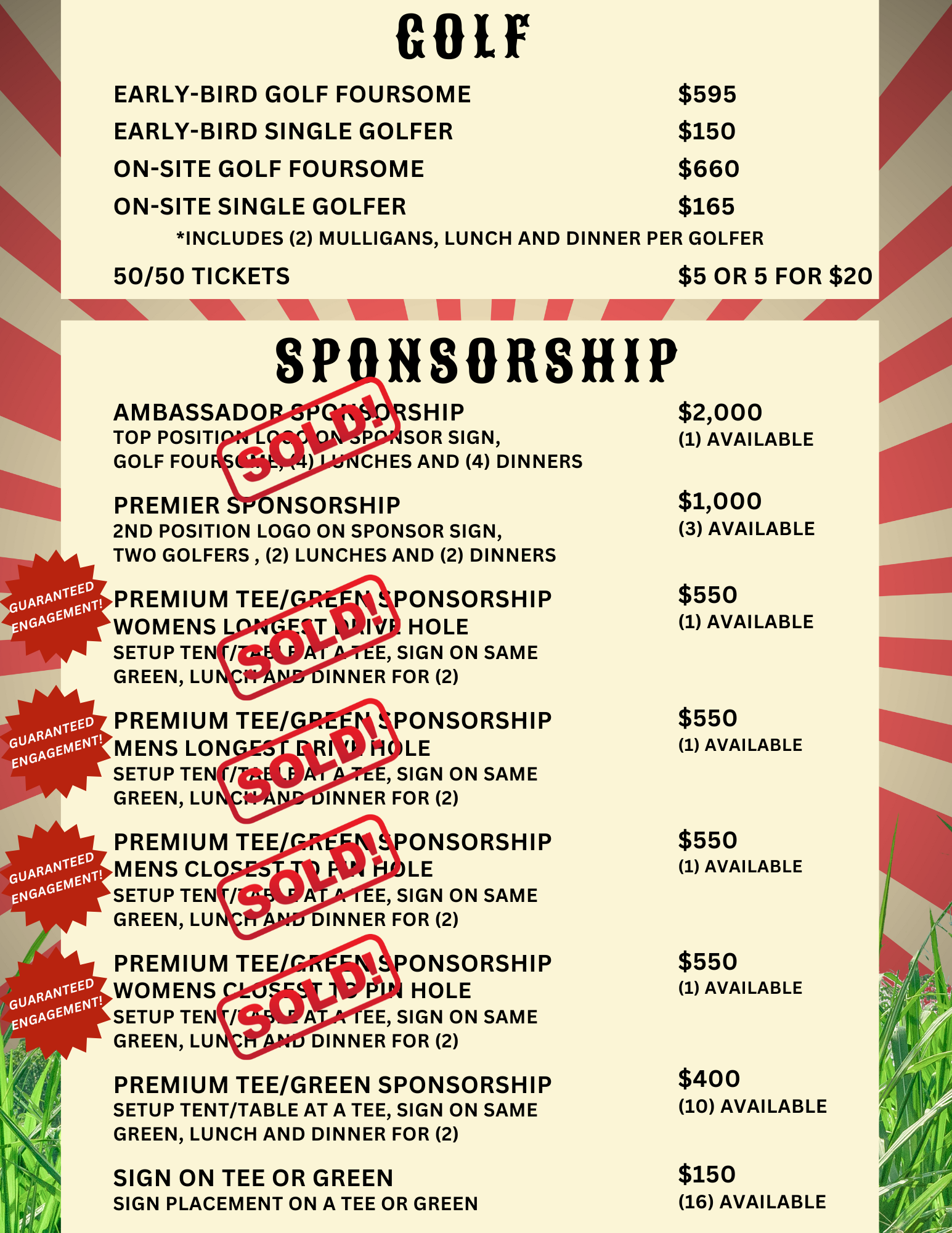 Annual Charity Golf Tournament - Event Registration