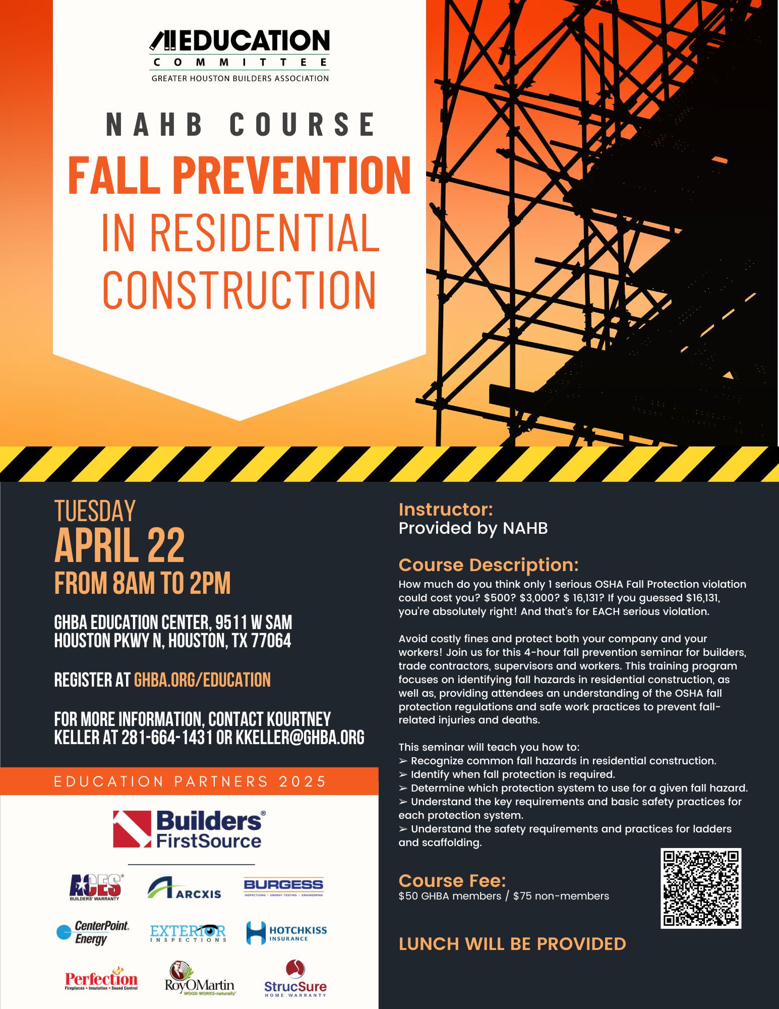 NAHB Fall Prevention in Residential Construction Training GZ : Ads 2 | GHBA