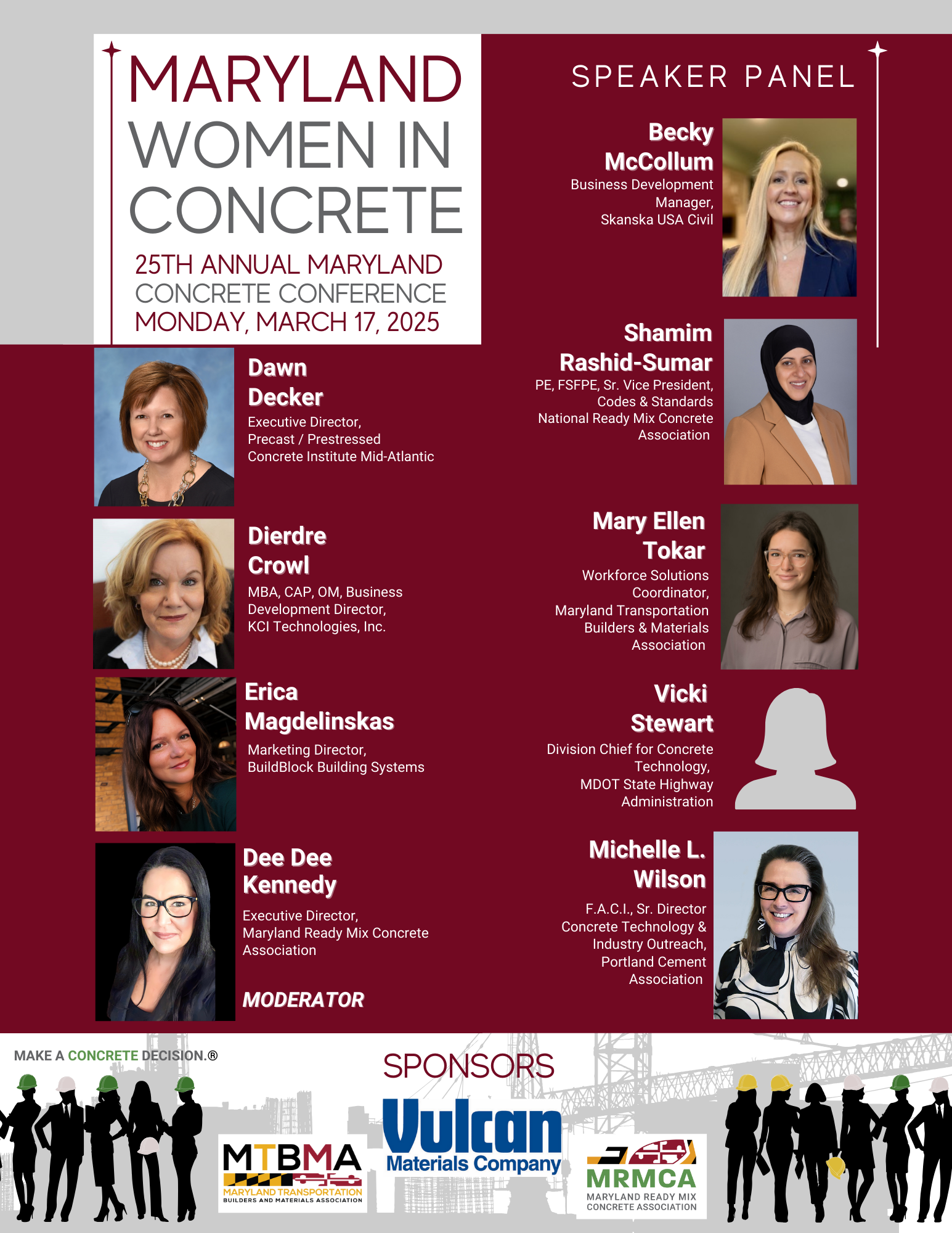 25th ANNUAL MARYLAND CONCRETE CONFERENCE & MARYLAND WOMEN IN CONCRETE ...