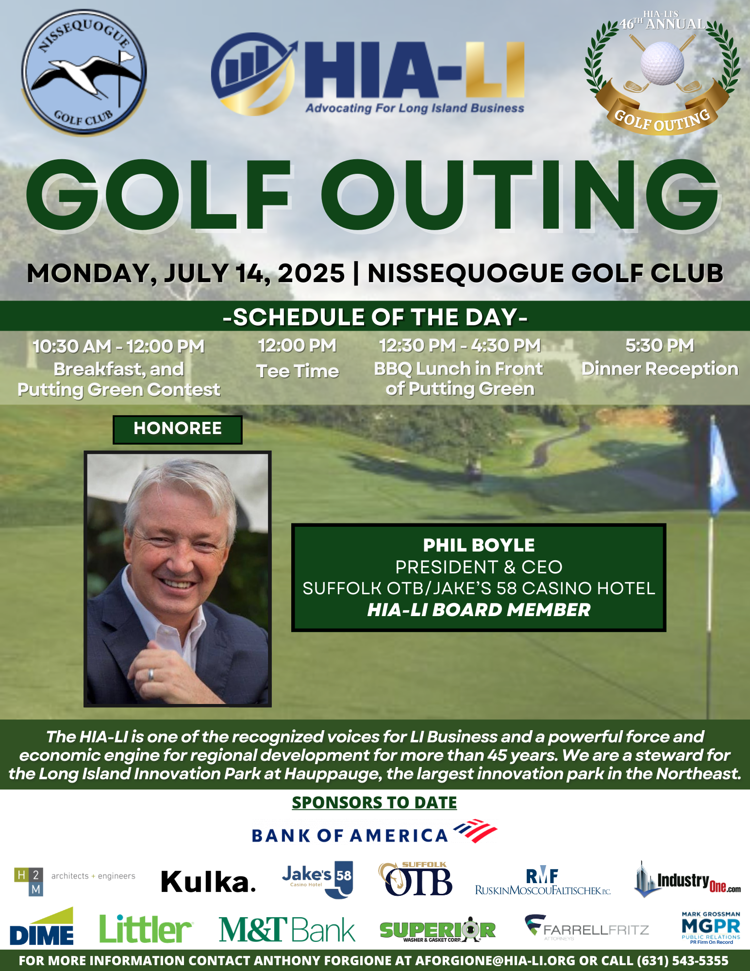 HIA-LI 46th Annual Golf Outing -Calendar - HIA-LI