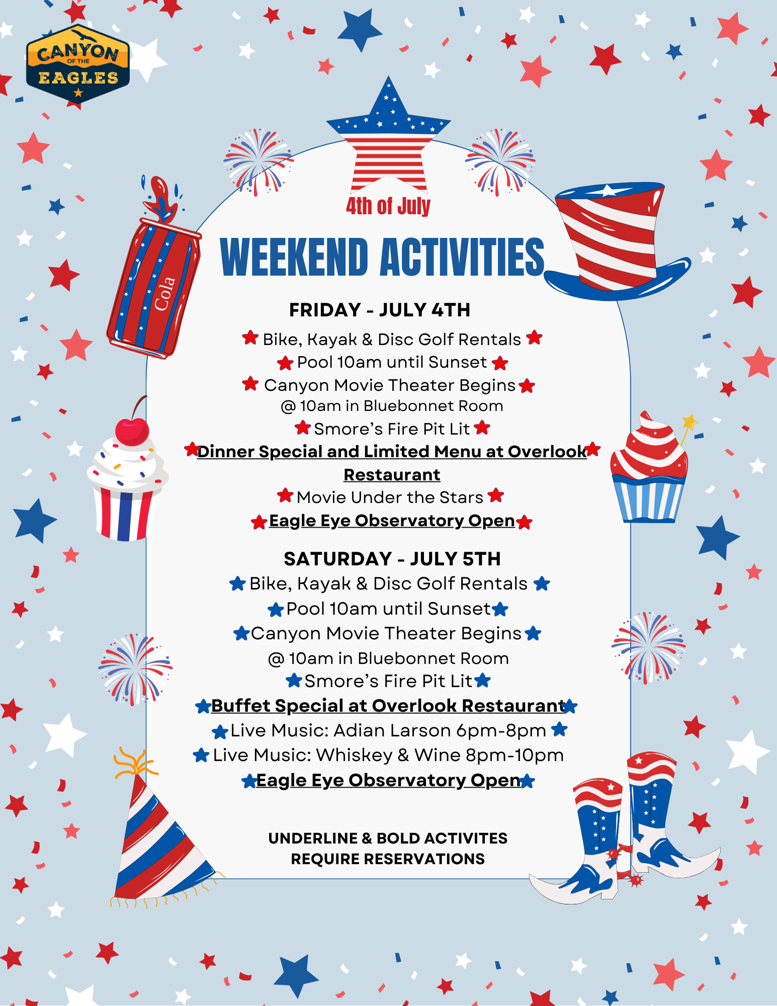 4th of July Weekend Fun at Canyon of the Eagles - Marble Falls ...