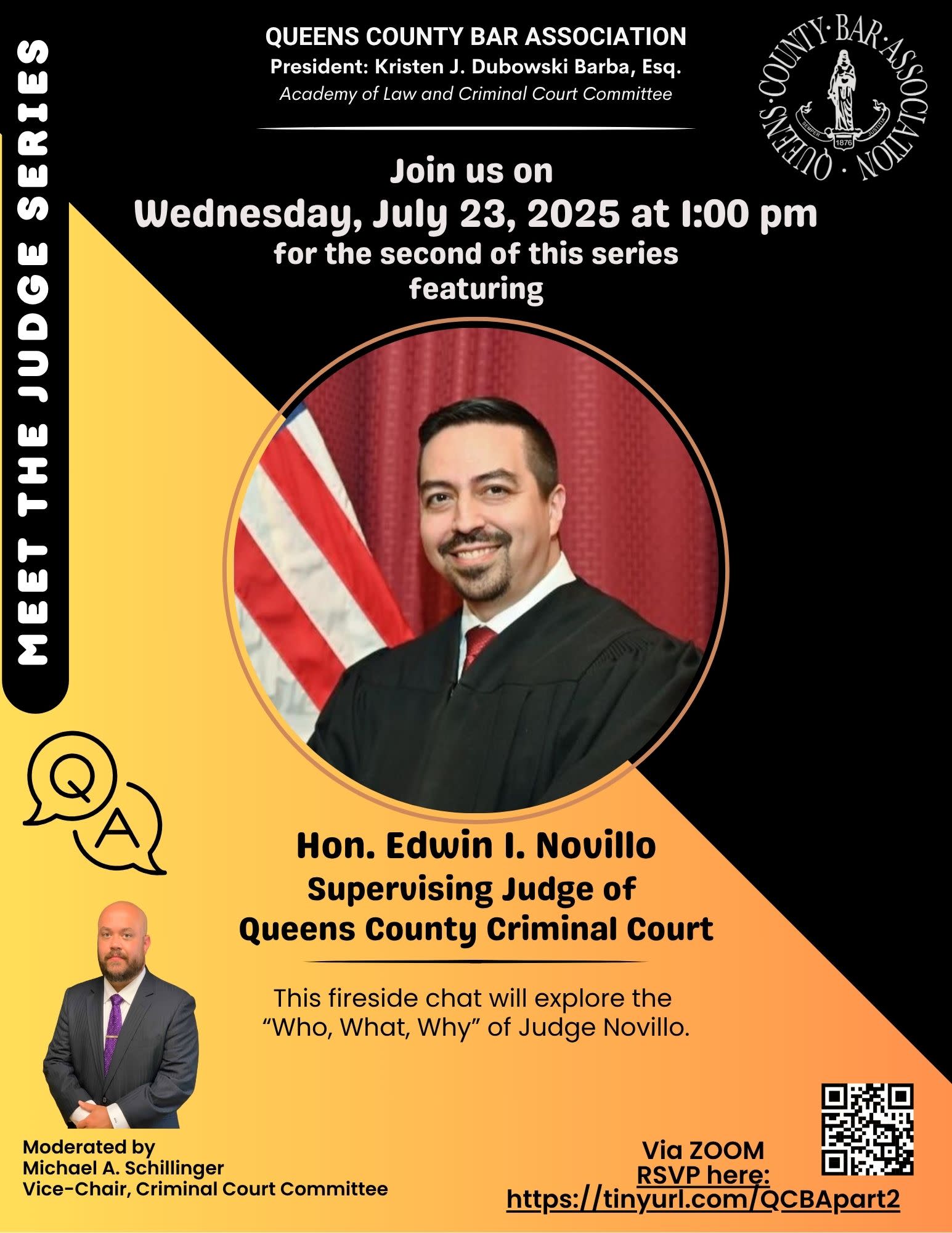 Meet the Judge Series- Part 2: Hon. Edwin I. Novillo - Event Registration