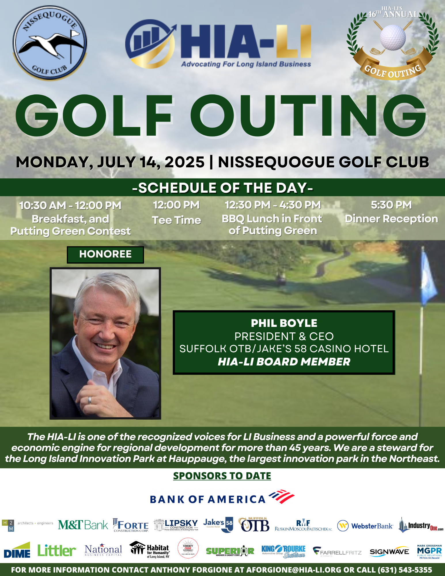 HIA-LI 46th Annual Golf Outing -Calendar - HIA-LI