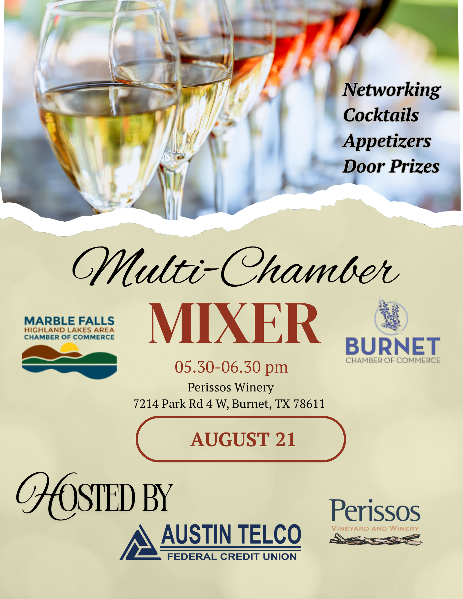 Chamber Monthly Mixer with Burnet Chamber of Commerce! - Event Registration