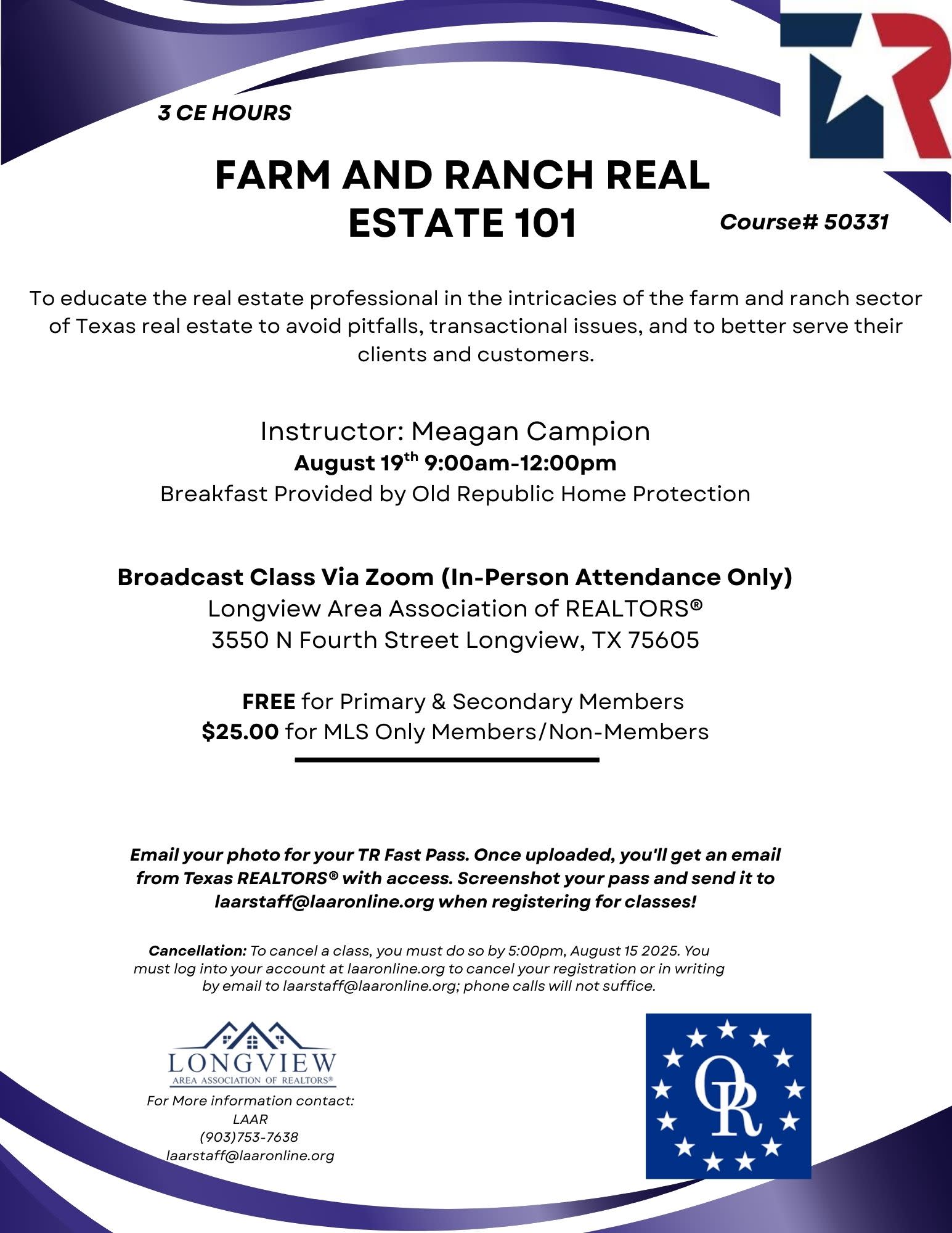 Farm and Ranch Real Estate 101 - Event Registration