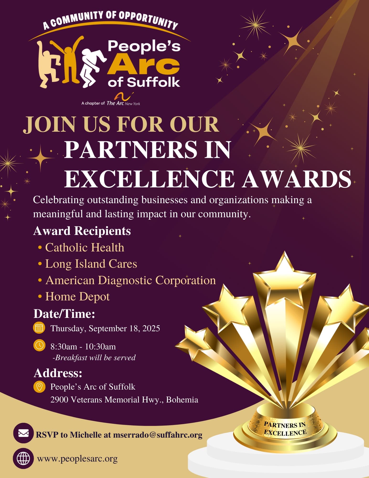 Partners in Excellence Awards -Calendar - HIA-LI