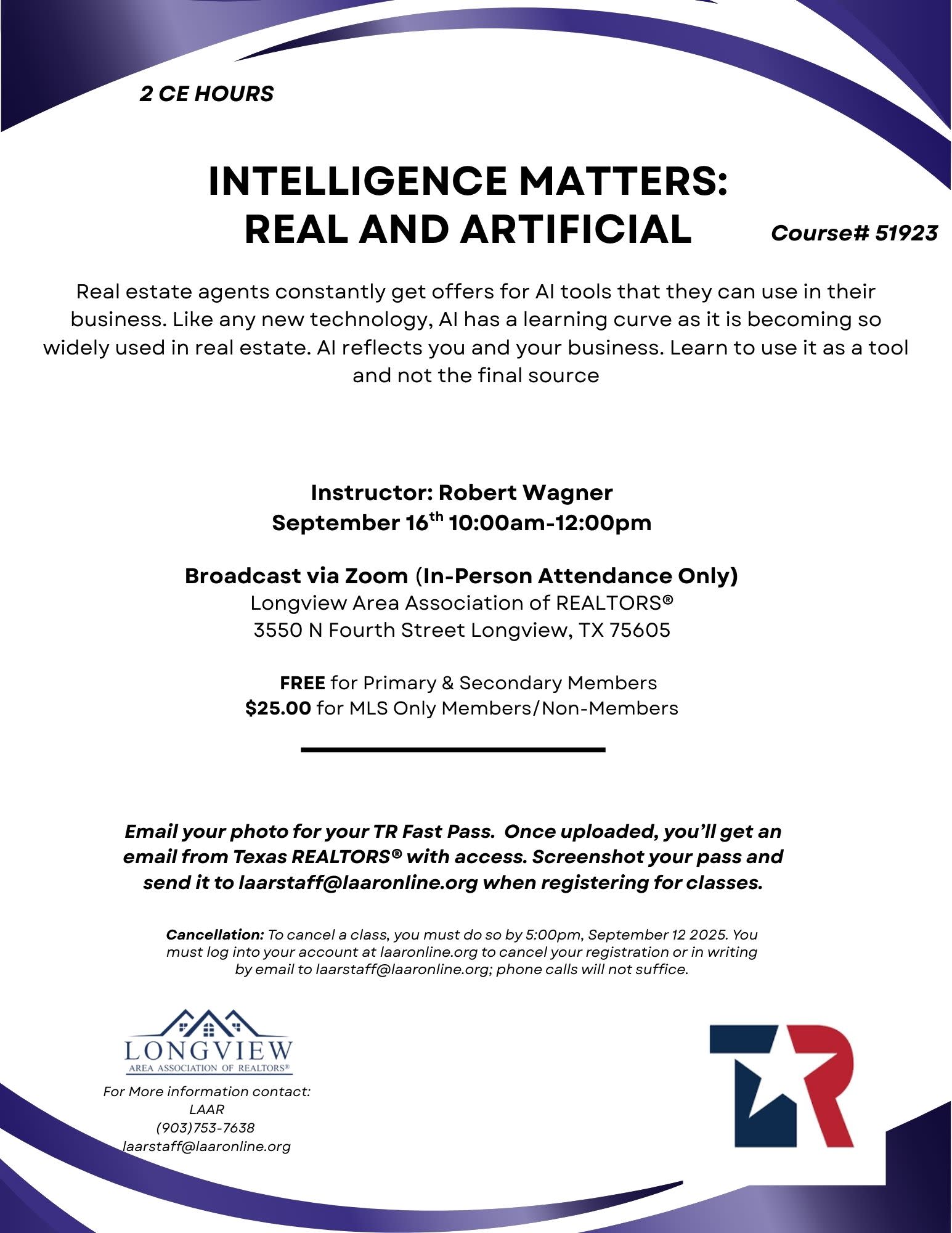 Intelligence Matters: Real and Artificial - Longview Area Association ...