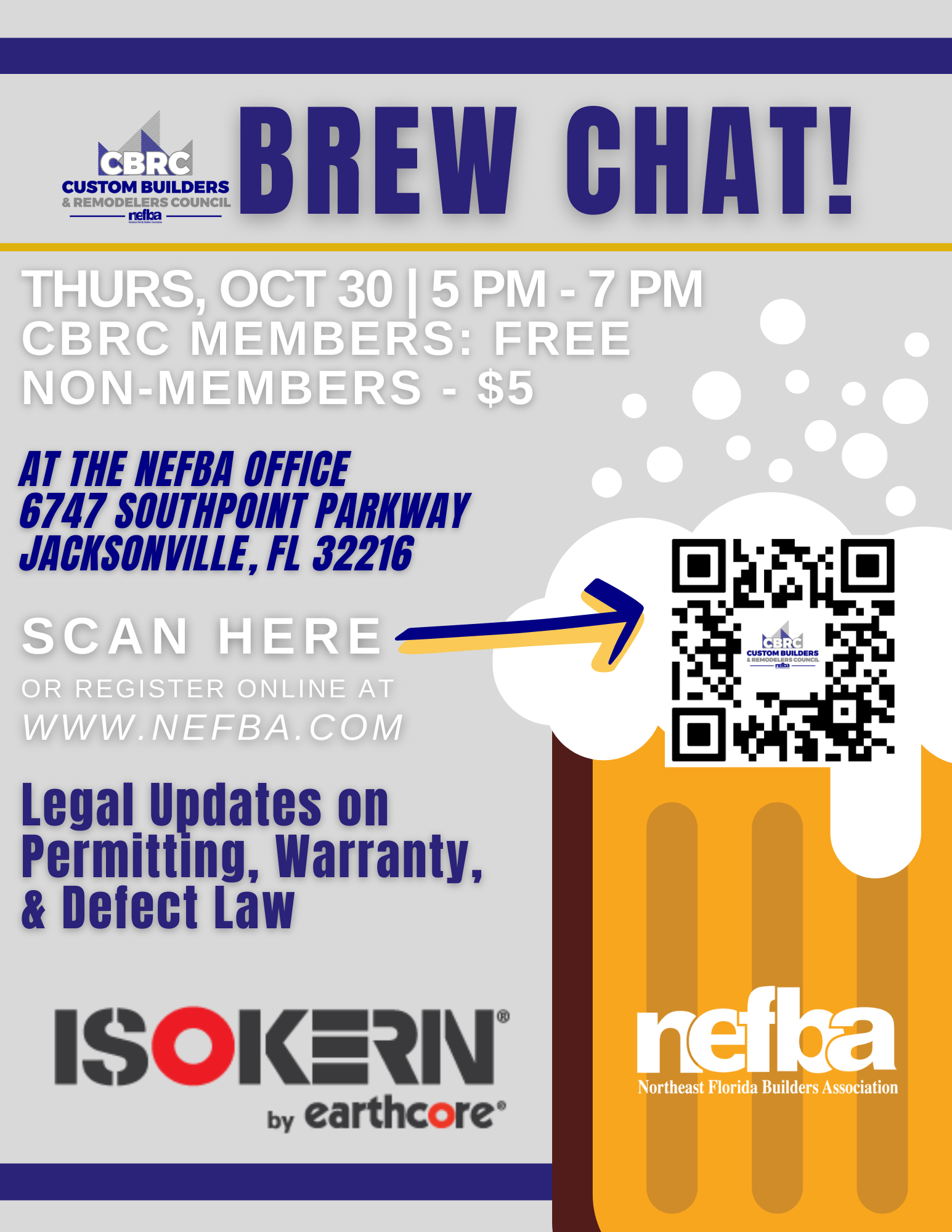 CBRC Brew Chat - Oct - Event Registration
