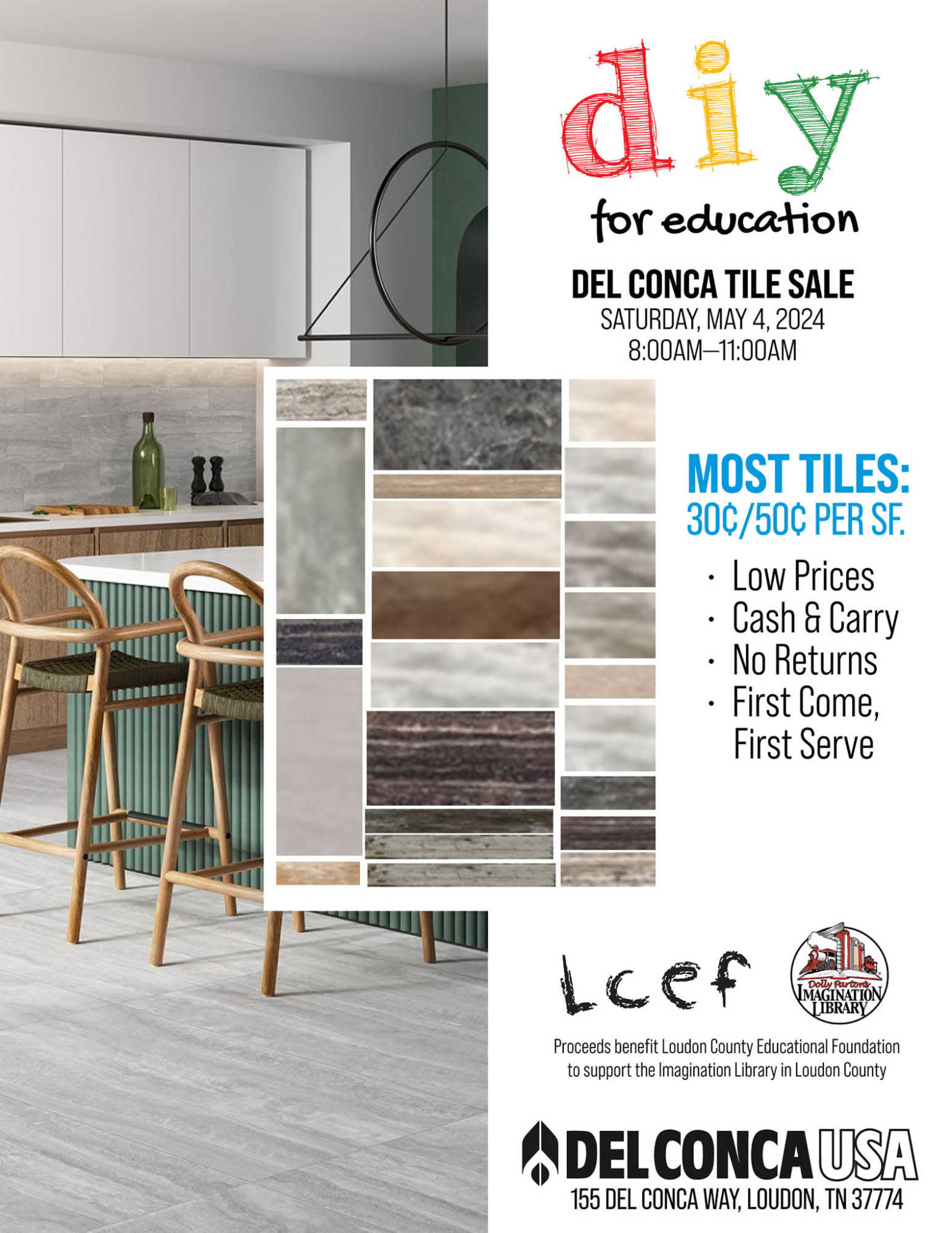 DIY for Education Del Conca Tile Sale - Loudon County Chamber of Commerce