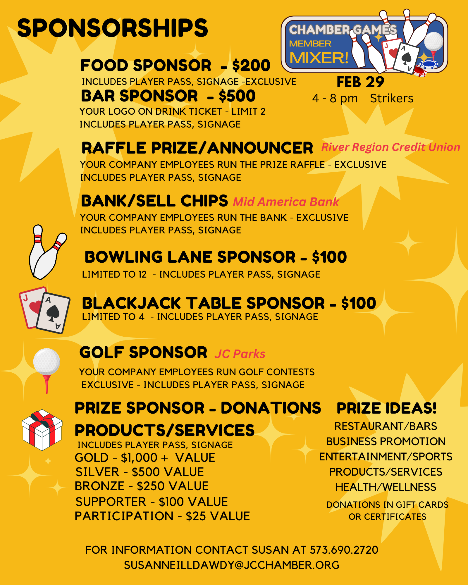 2024 Chamber Games - Member Mixer -Events - Jefferson City Area Chamber ...