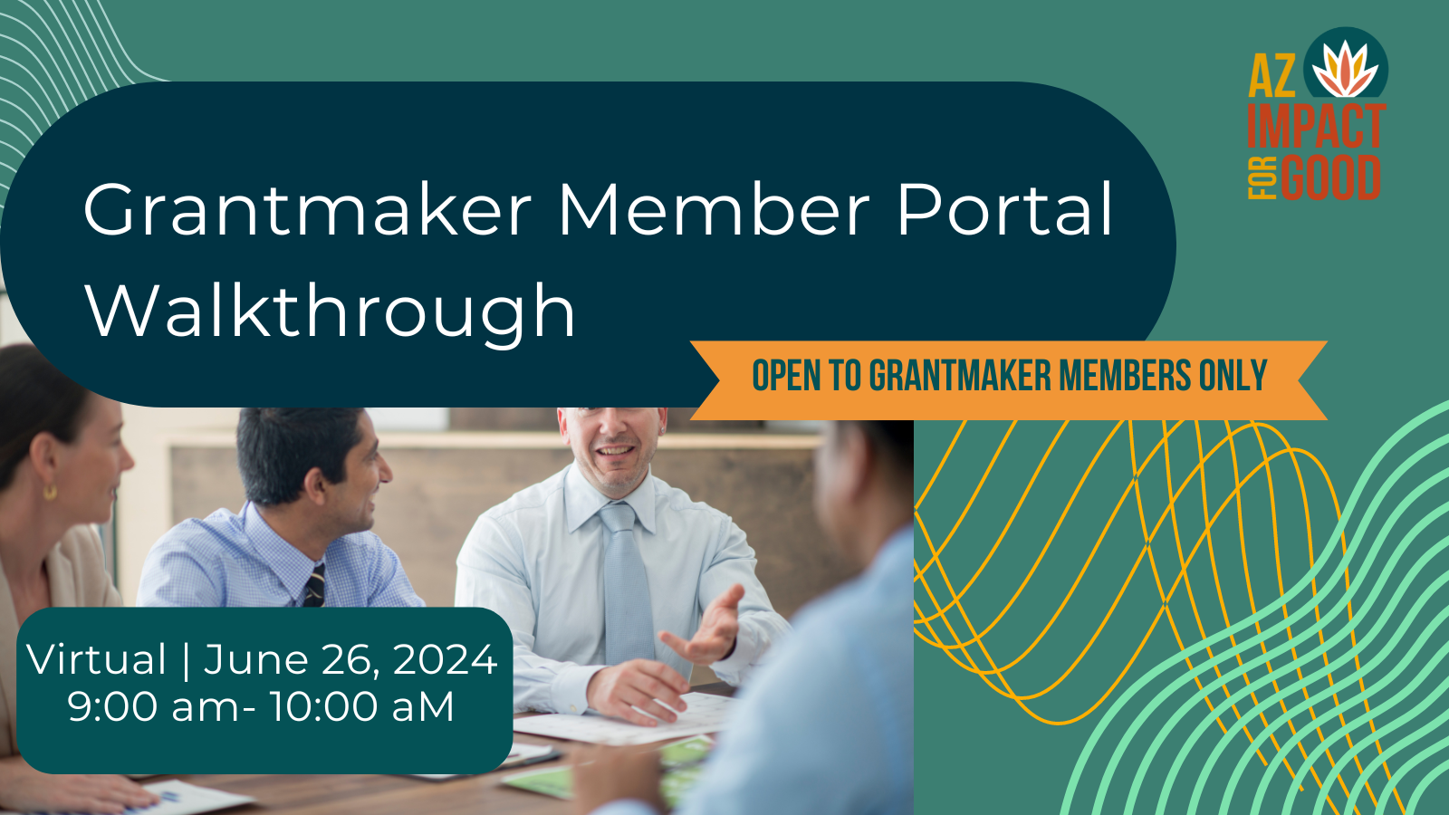 Grantmaker Member Portal Walkthrough (virtual) - Event Registration
